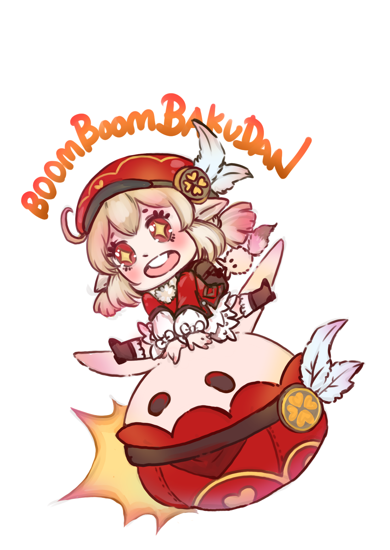 Klee Sticker BOOM BOOK BAKUDAN Genshin Impact | HoYoLAB