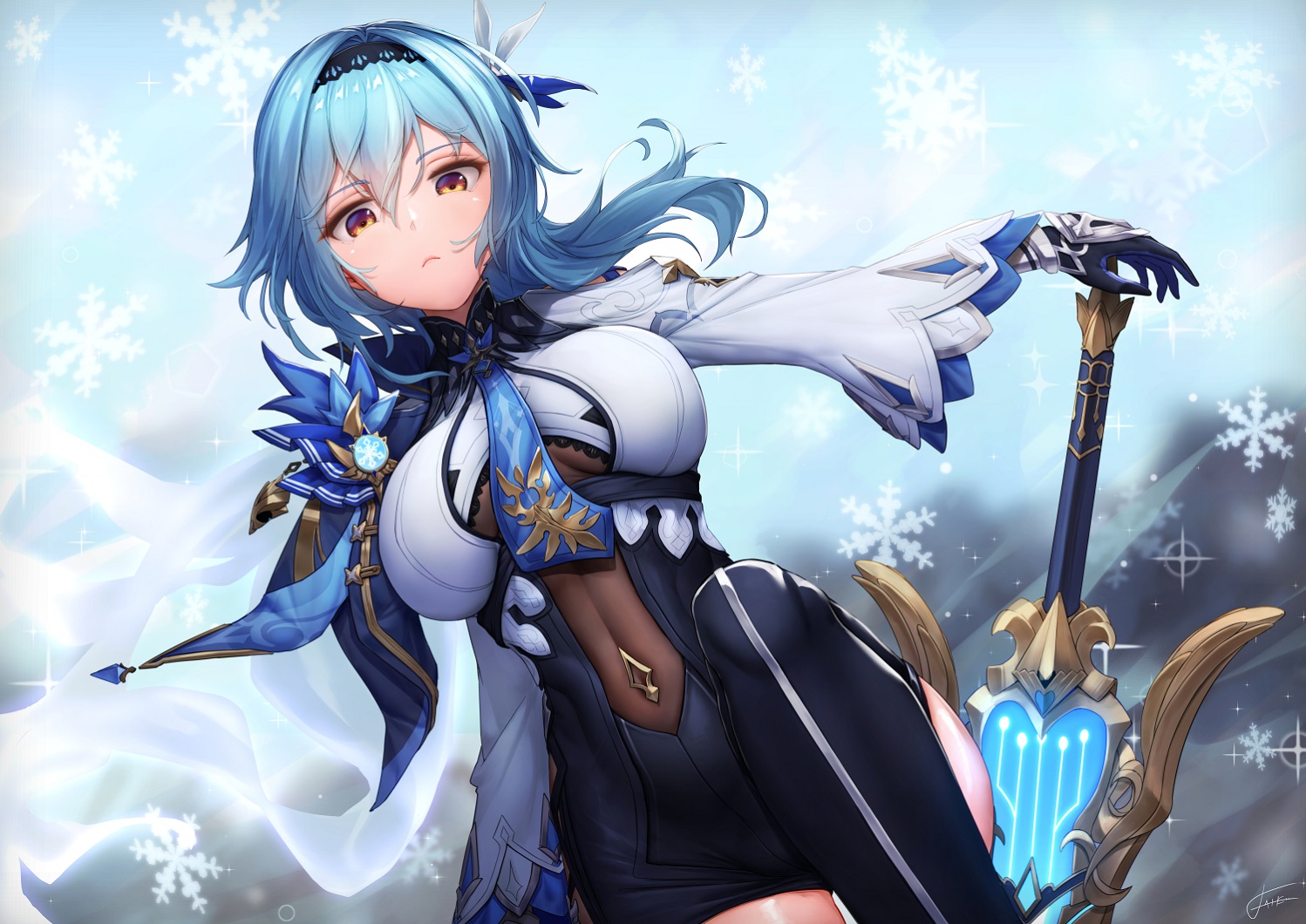 Eula art by xFate Genshin Impact | HoYoLAB