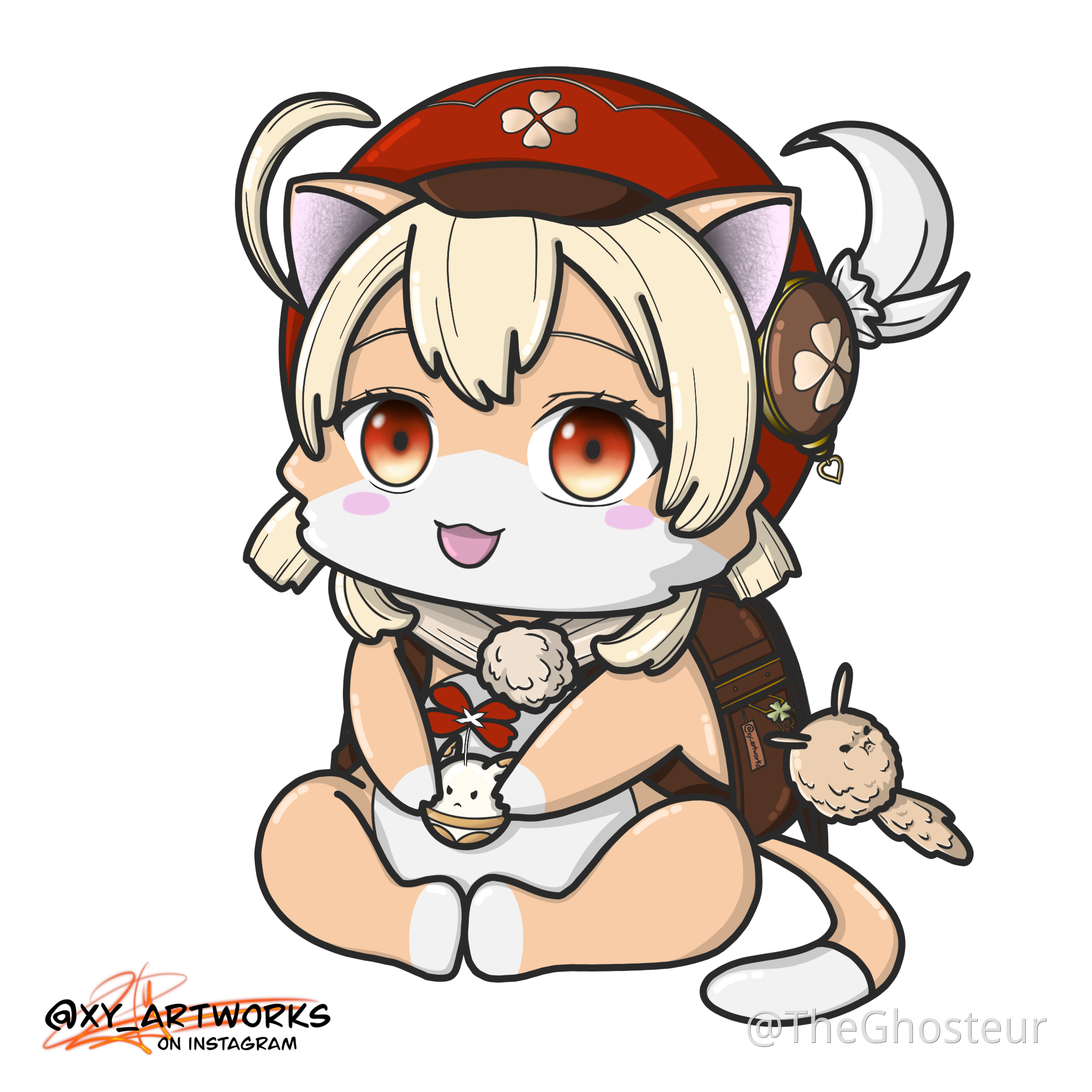Klee Sticker Cute Klee Cat Version Genshin Impact | HoYoLAB