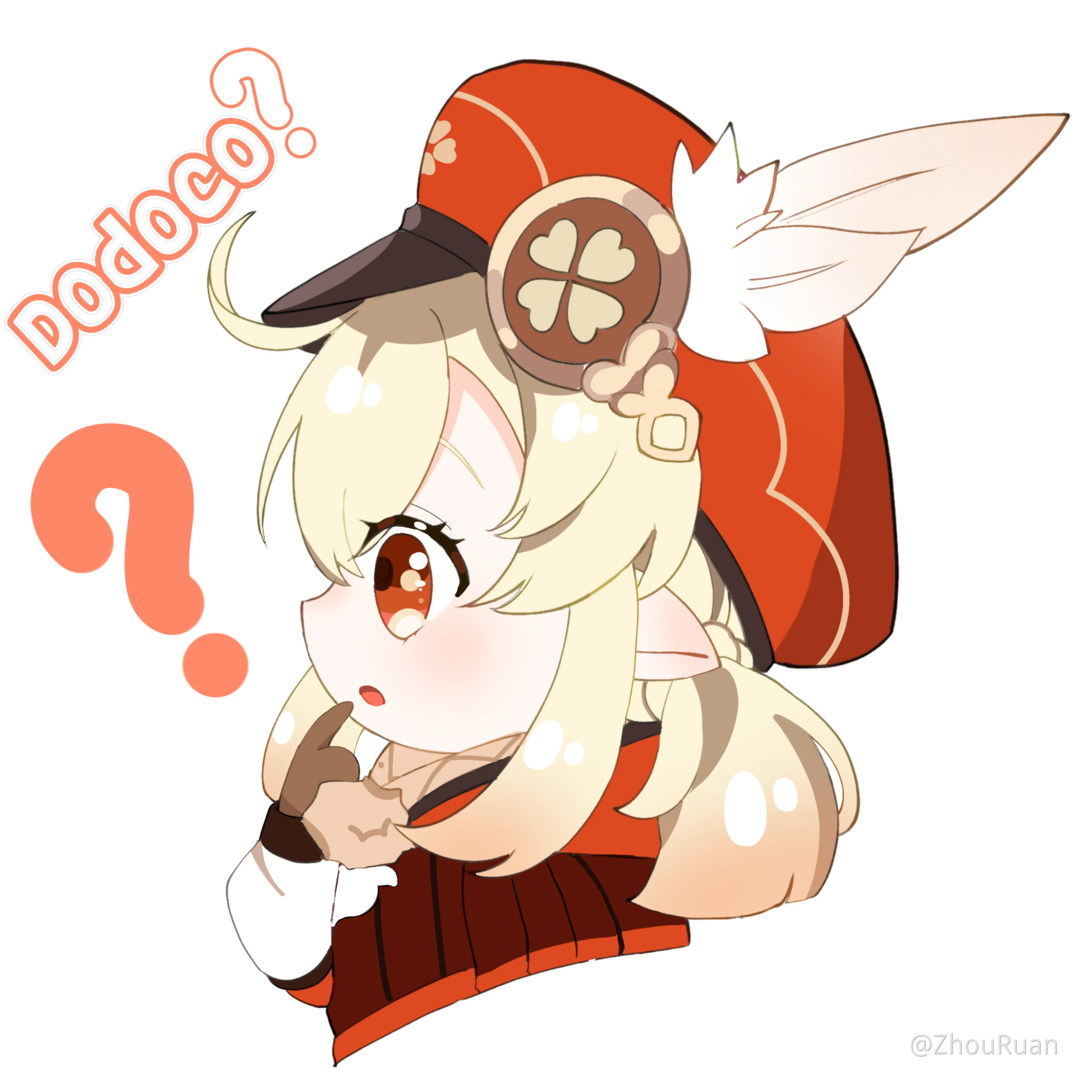 Klee Sticker - Have you seen Dodoco? (Dodoco Doko!?) Genshin Impact ...