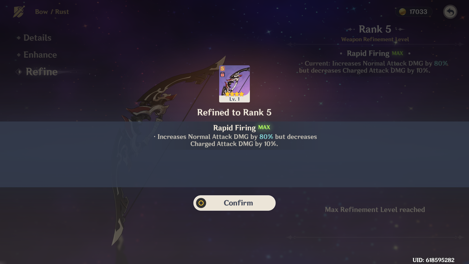 Rust Refined to LVL 5 Genshin Impact | HoYoLAB