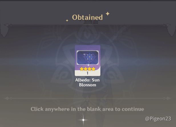 FRIENDSHIP 10 ALBEDO's NAMECARD Genshin Impact | HoYoLAB