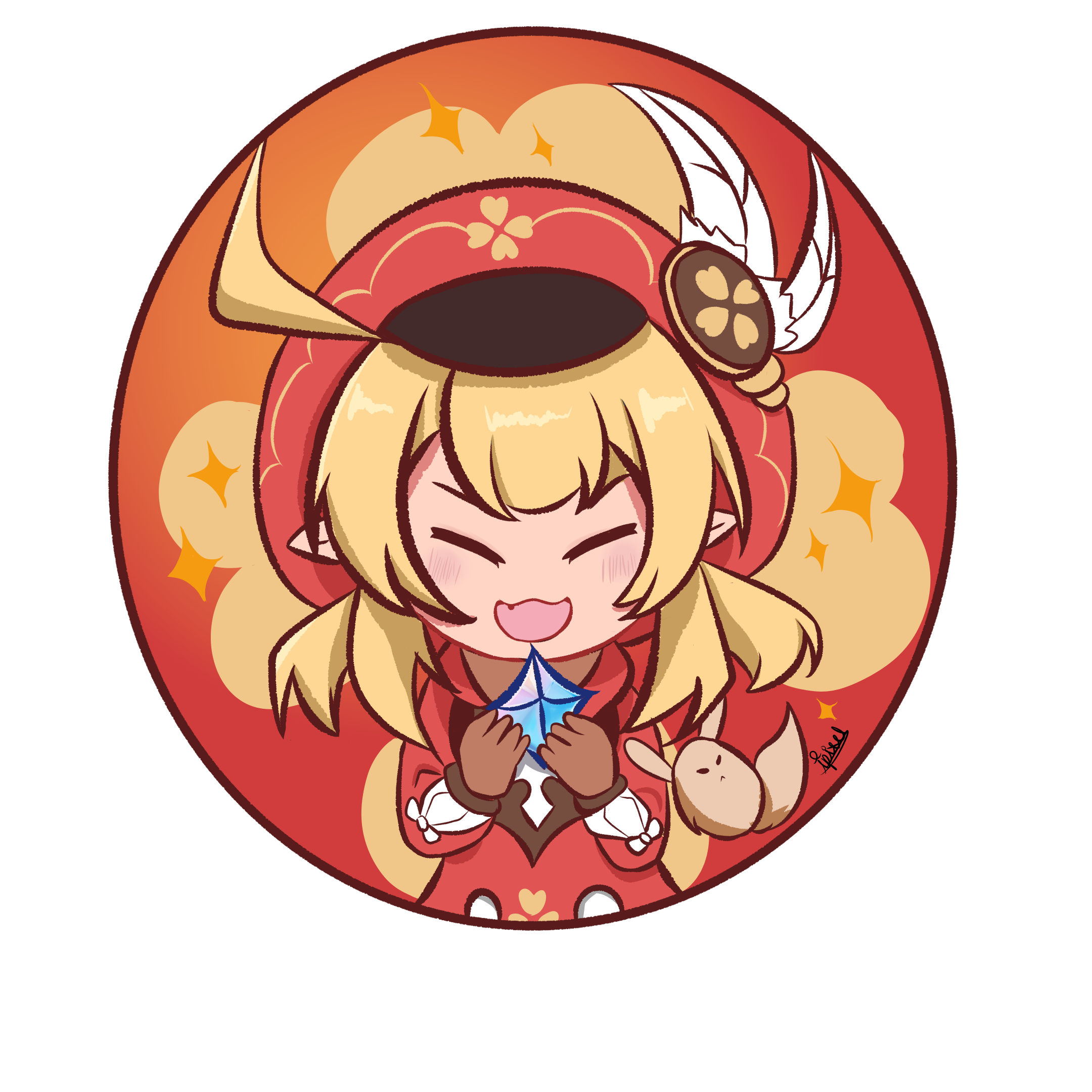 Klee Sticker- Klee gives you Good Luck Genshin Impact | HoYoLAB