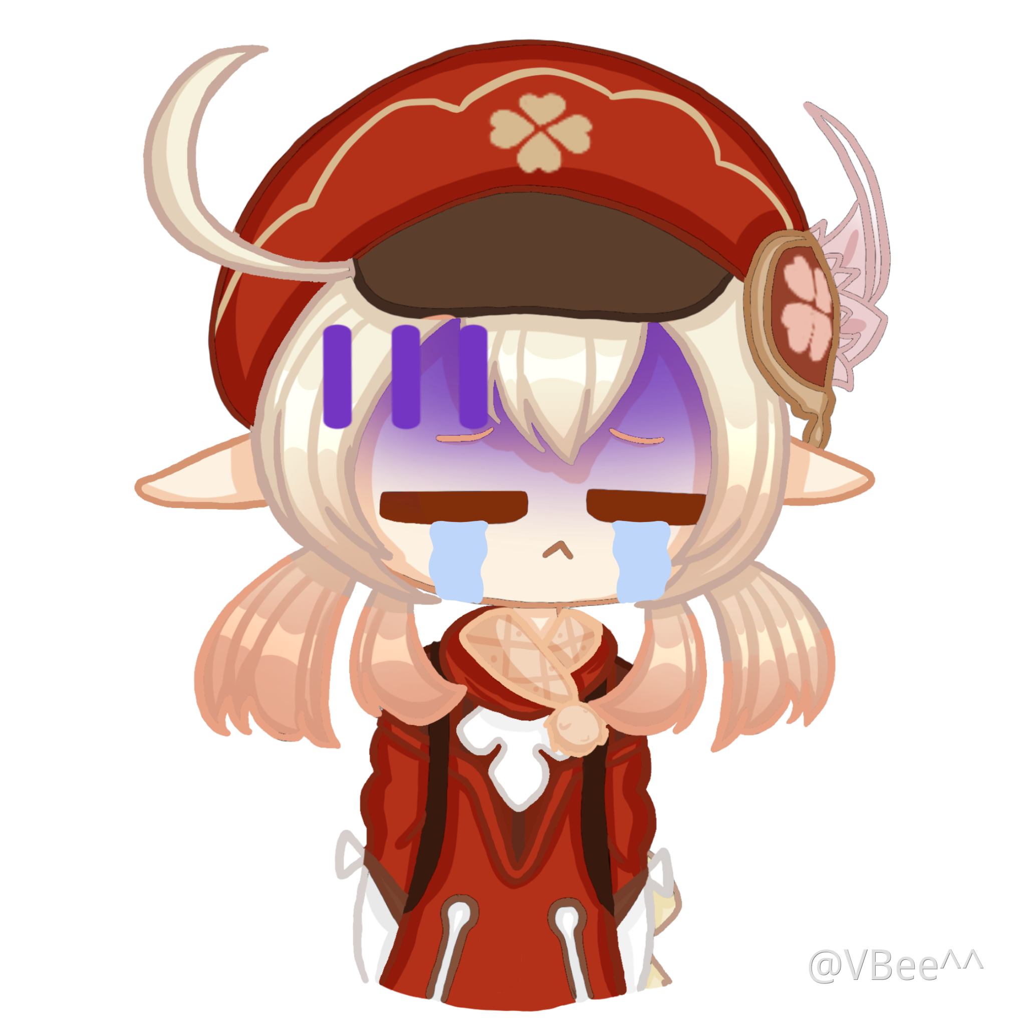 Klee Sticker - Klee got herself into trouble again. On the way to ...