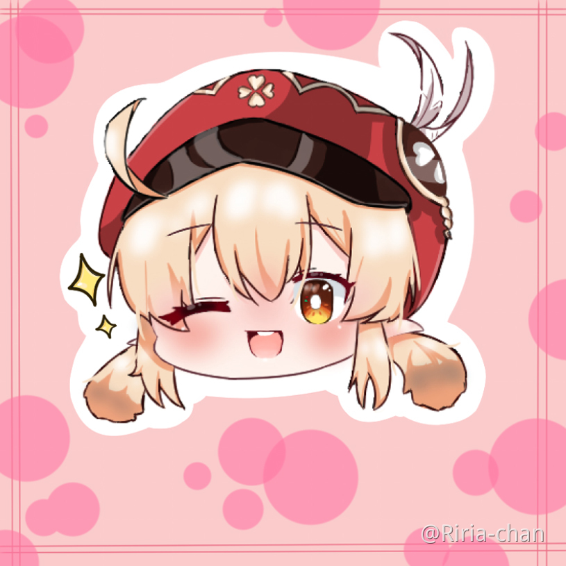 Sticker Klee - Take Klee out to play please~! \ (> v