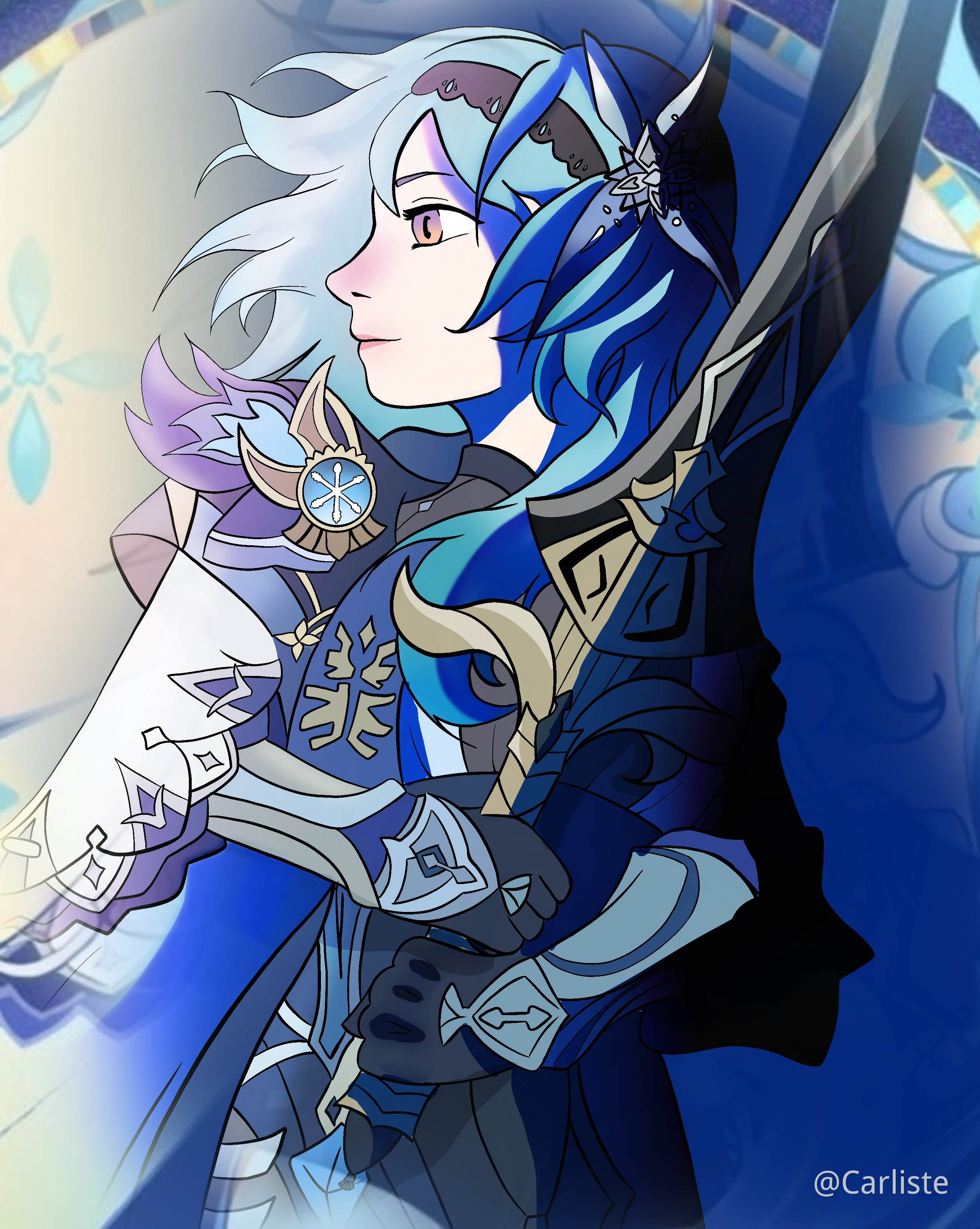 Eula fanart Genshin Impact | HoYoLAB