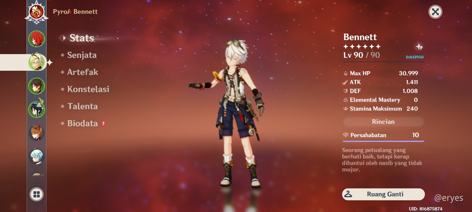 Bennet Full Suport, (Unfinished) Genshin Impact | HoYoLAB