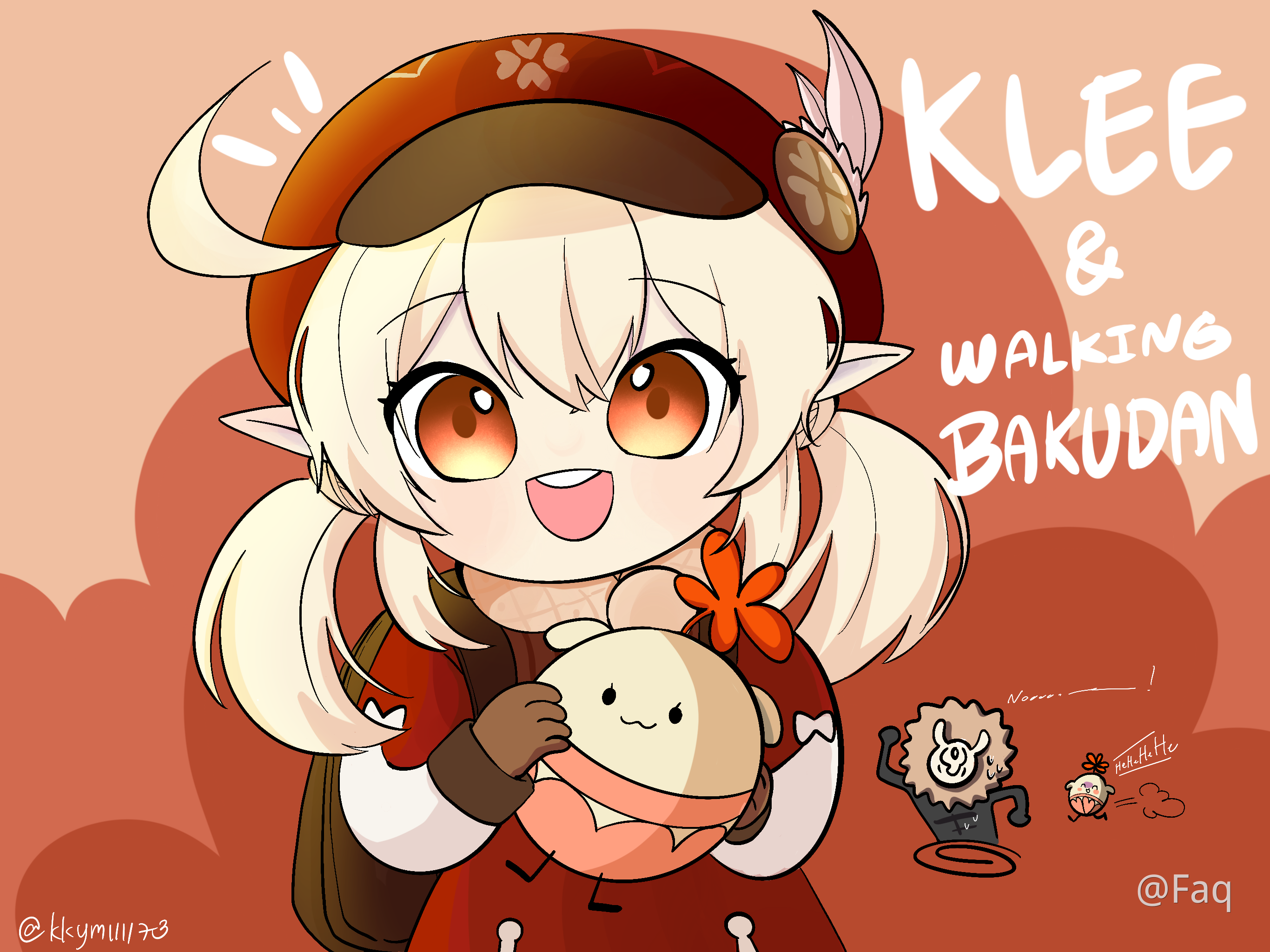 Klee Sticker - Klee & Walking Bakudan Genshin Impact | HoYoLAB