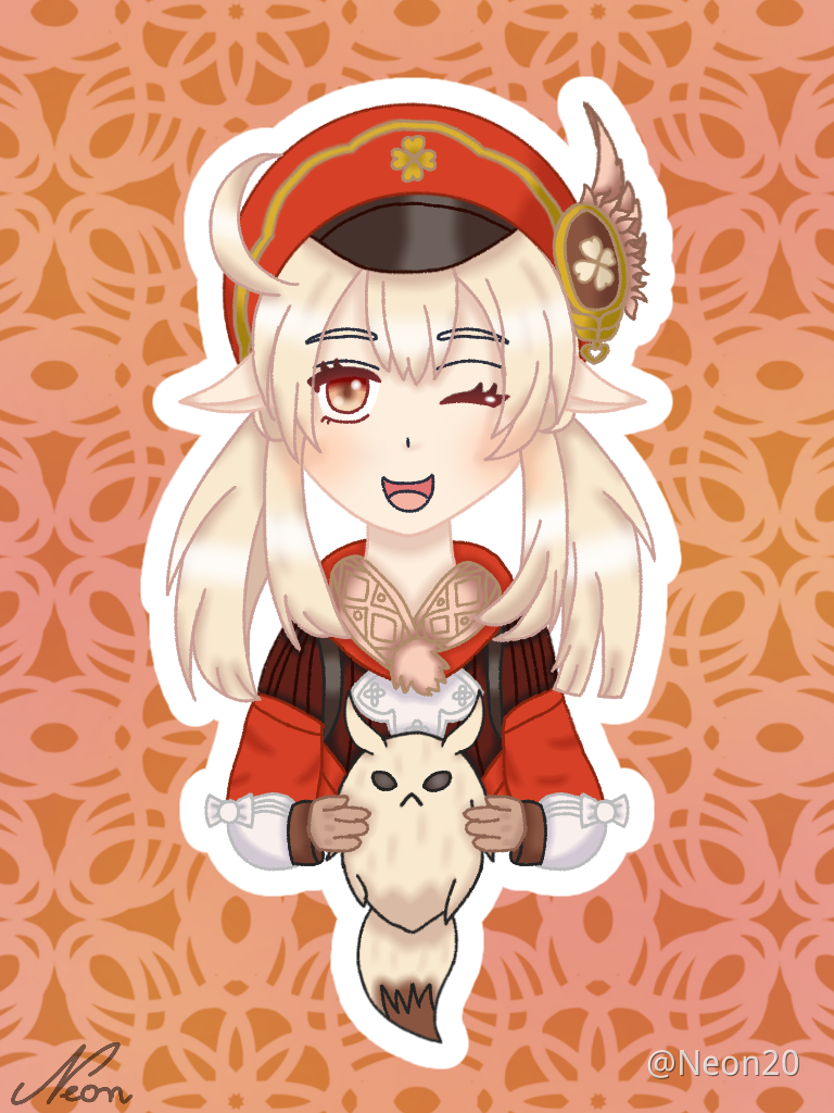 Sticker Klee - Dodoco is here!!!! UwU ️ Genshin Impact | HoYoLAB