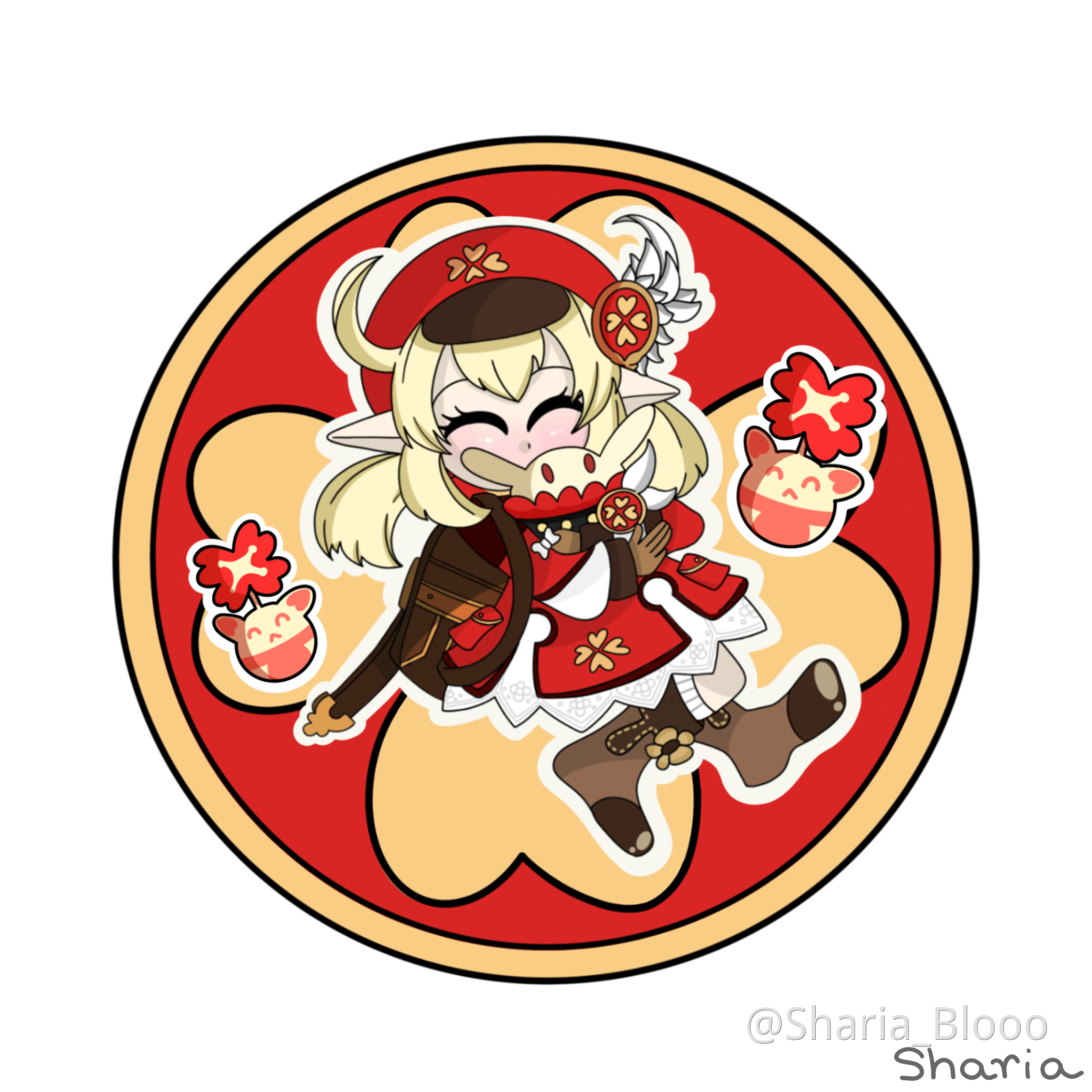 Klee Sticker - Hugging Jumpy Dumpty! Genshin Impact | HoYoLAB