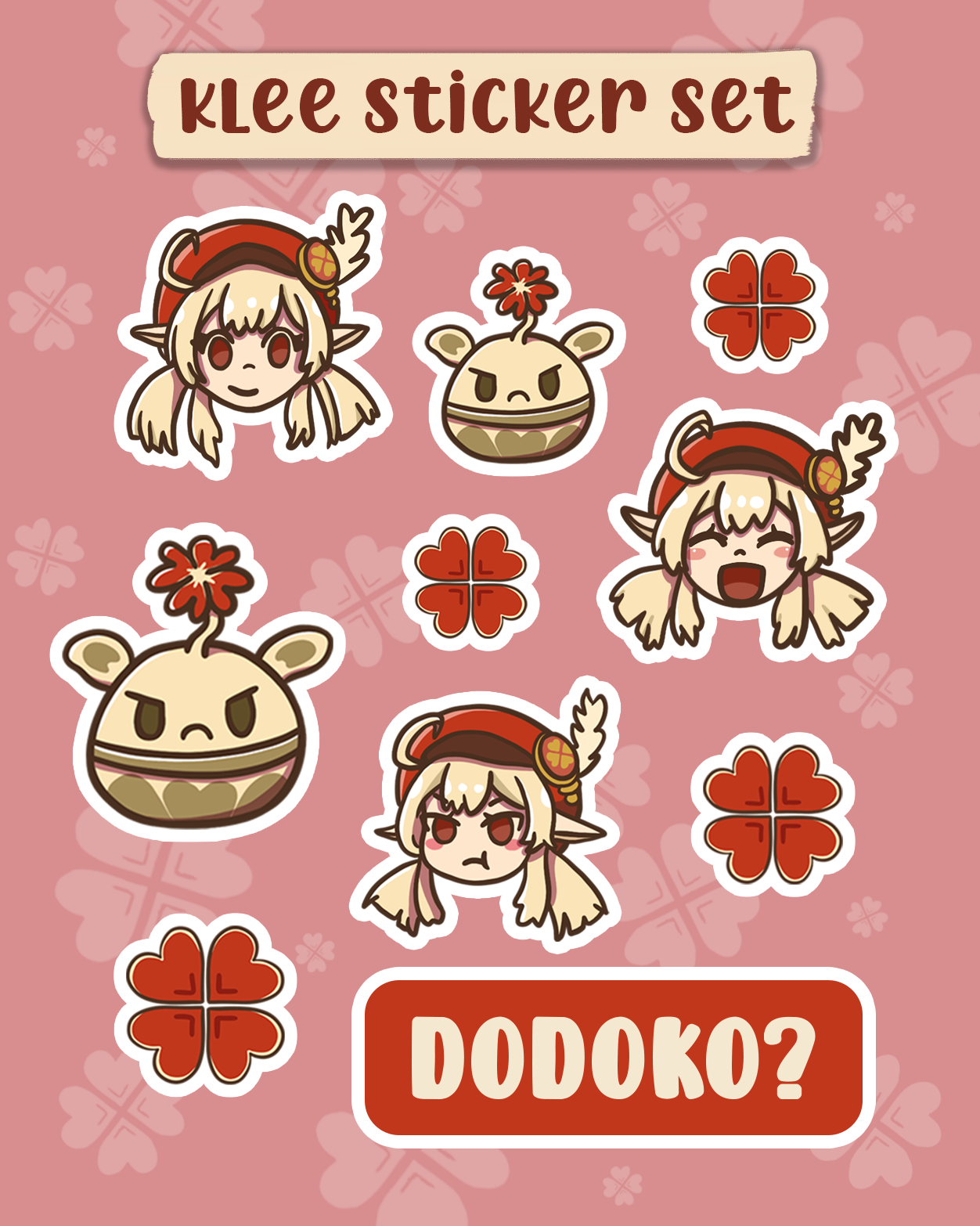 Klee Sticker Sheet Concept Genshin Impact | HoYoLAB