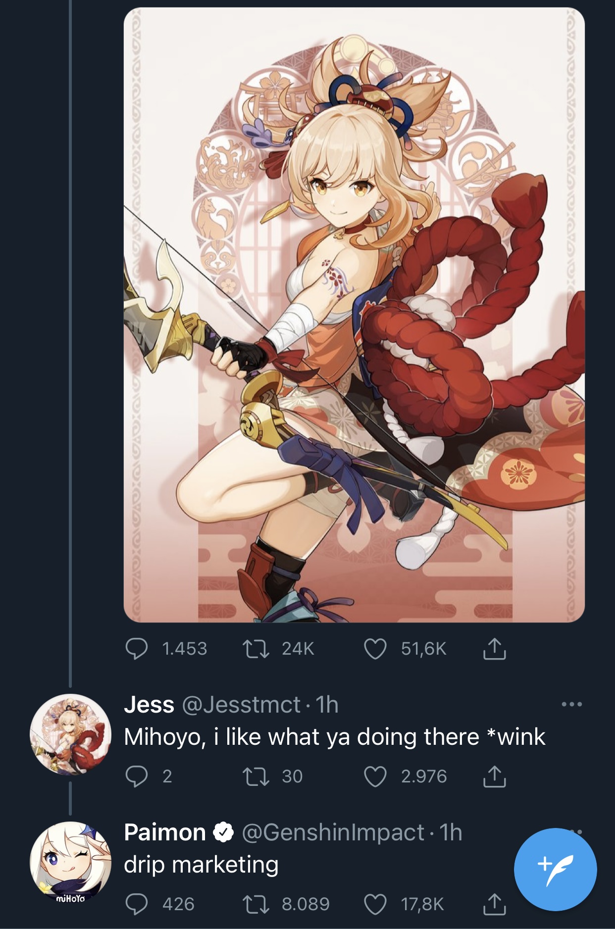 Paimon says “drip marketing” Genshin Impact | HoYoLAB