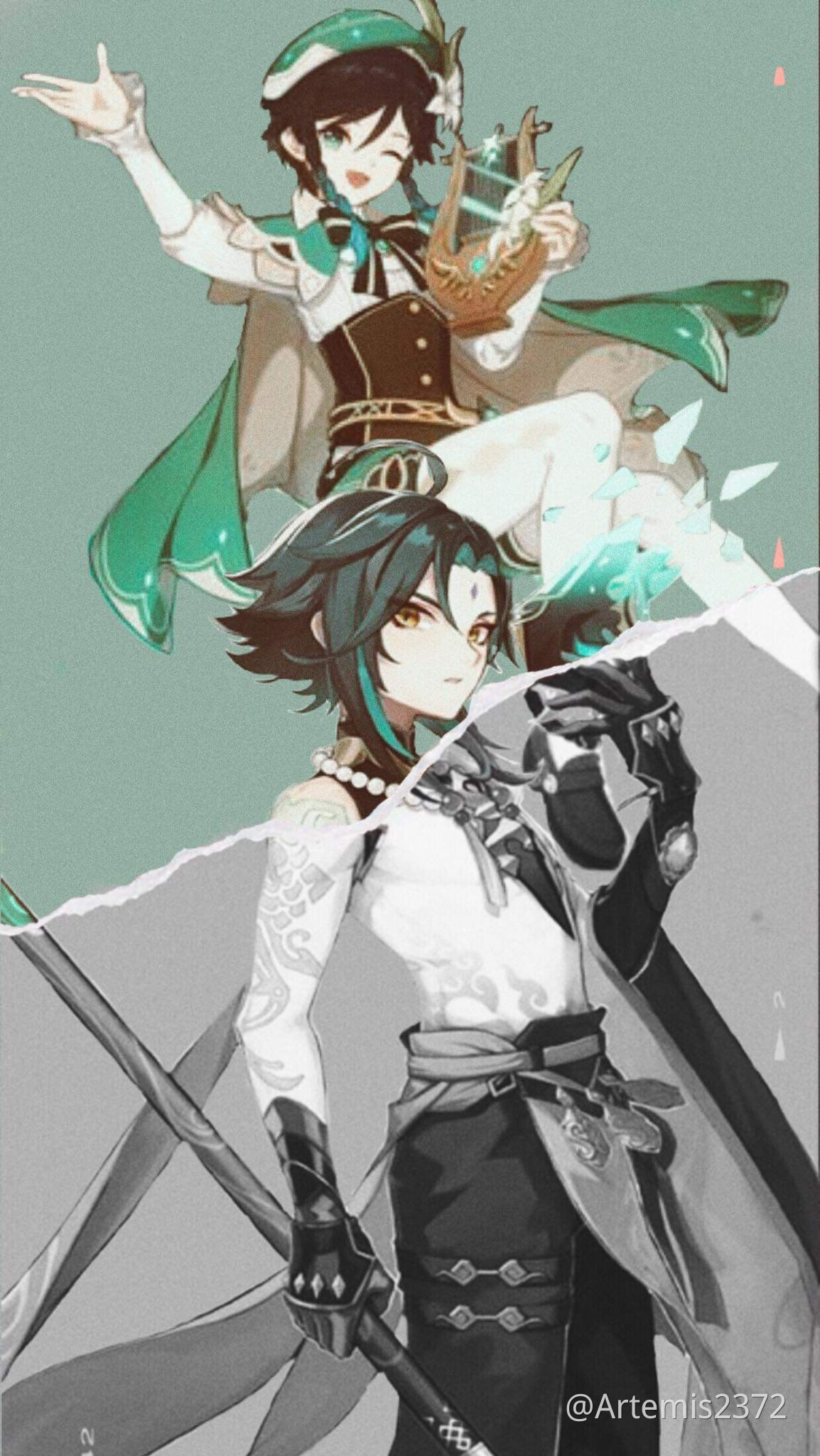 Xiao x Venti wallpaper Genshin Impact | HoYoLAB