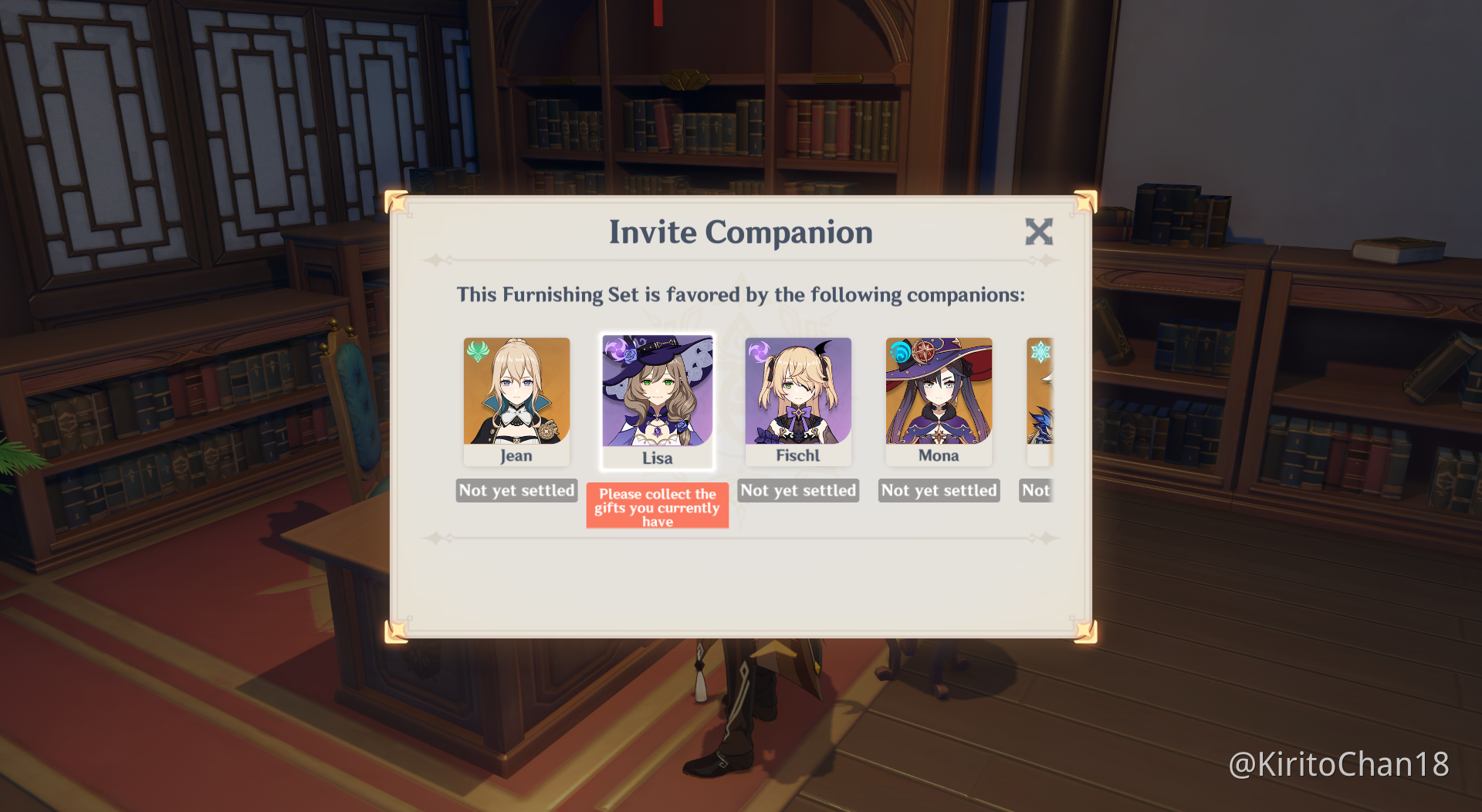 (Lisa) Companion Placement BUG? Genshin Impact | HoYoLAB