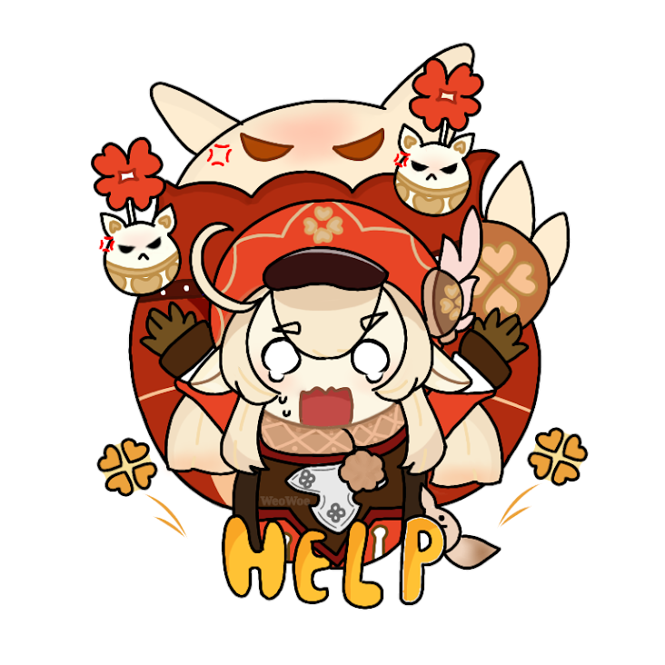 Adesivo de Klee- Klee irritou seus companheiros de equipe Klee Sticker ...