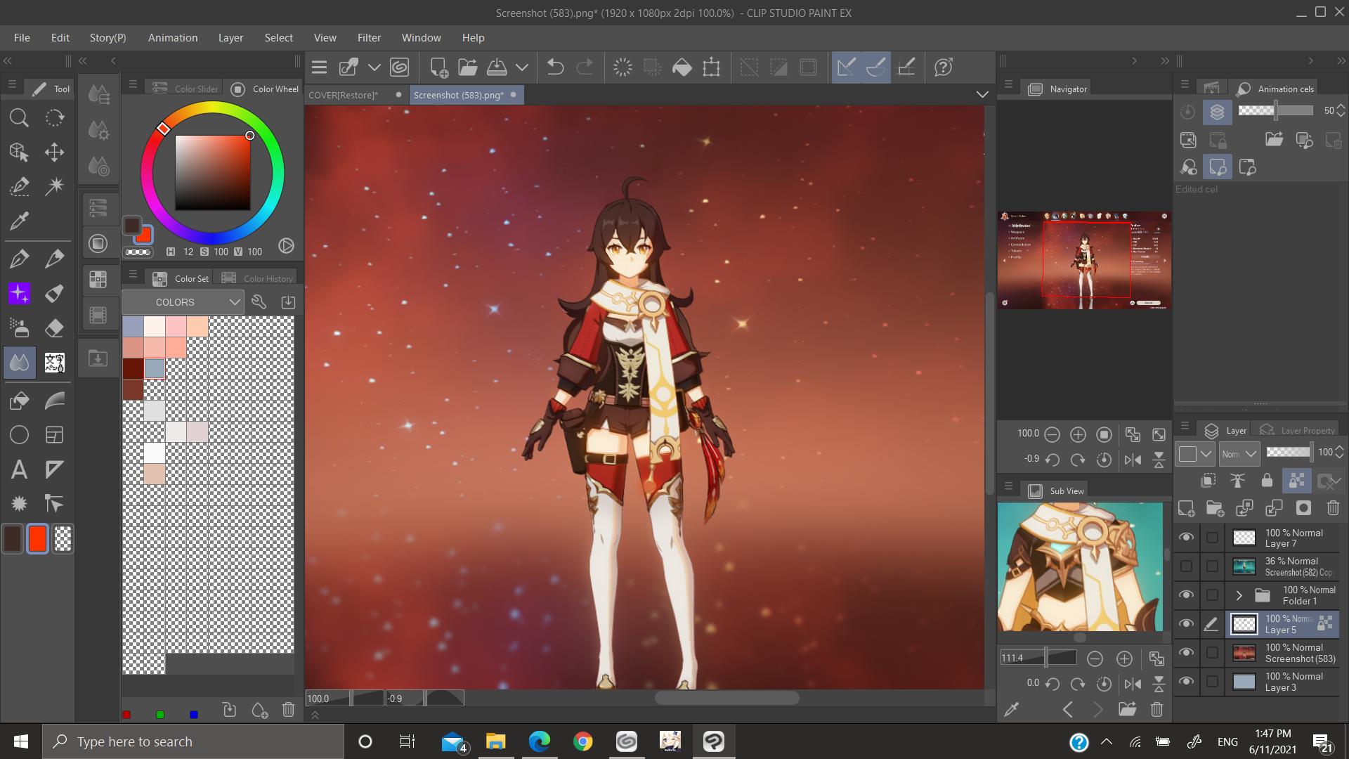 Amber with Aether's scarf, that's all Genshin Impact | HoYoLAB