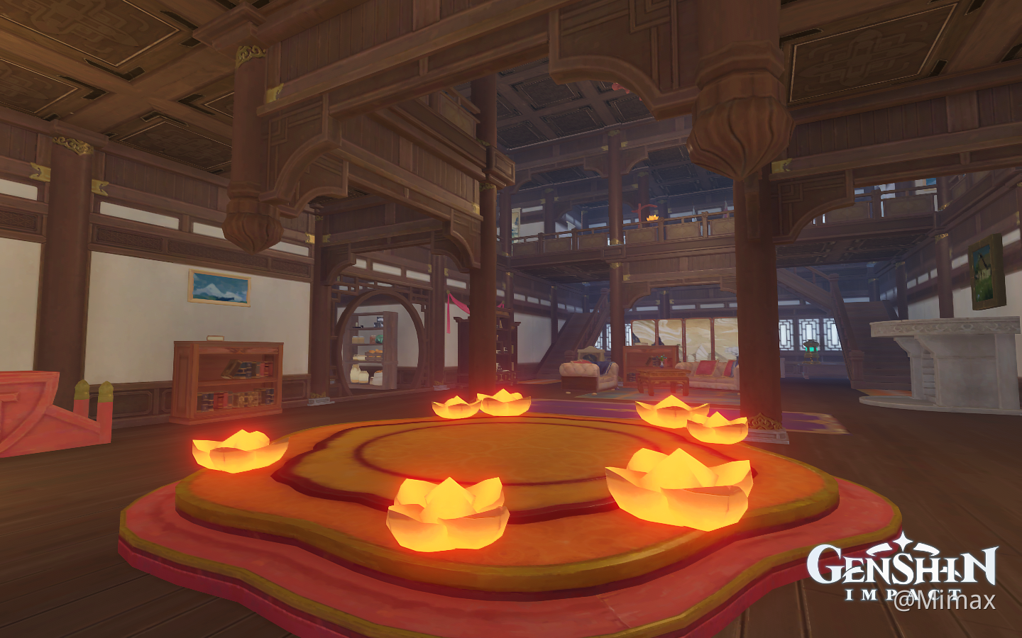 Floating Abode - mini village and some interior work | Genshin Impact ...