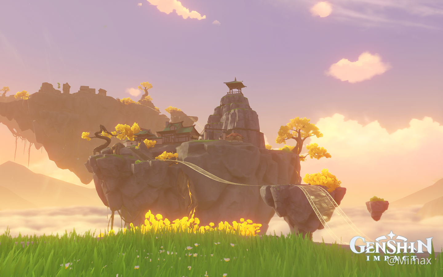 Floating Abode - mini village and some interior work | Genshin Impact ...