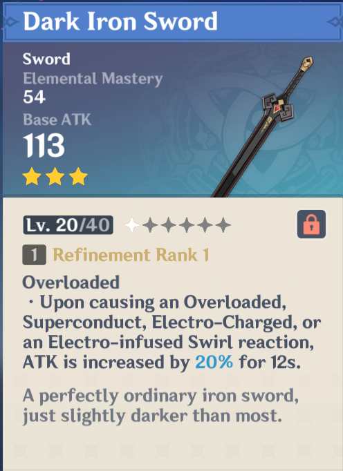 Mystery Weapon: Dark Iron Sword Genshin Impact | HoYoLAB