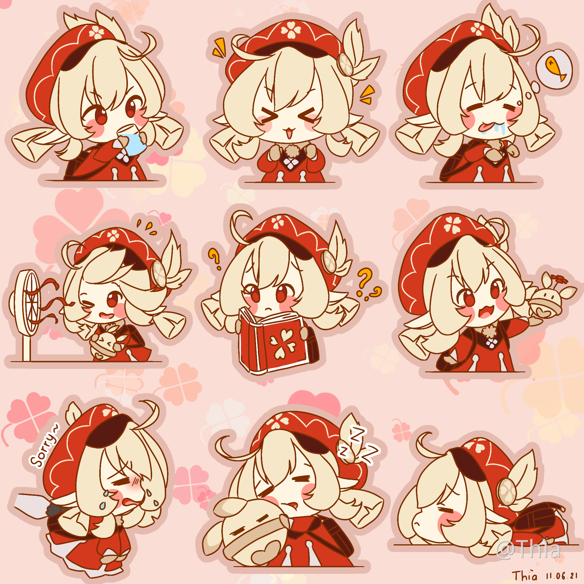 Sticker Klee: A day of Klee Genshin Impact | HoYoLAB