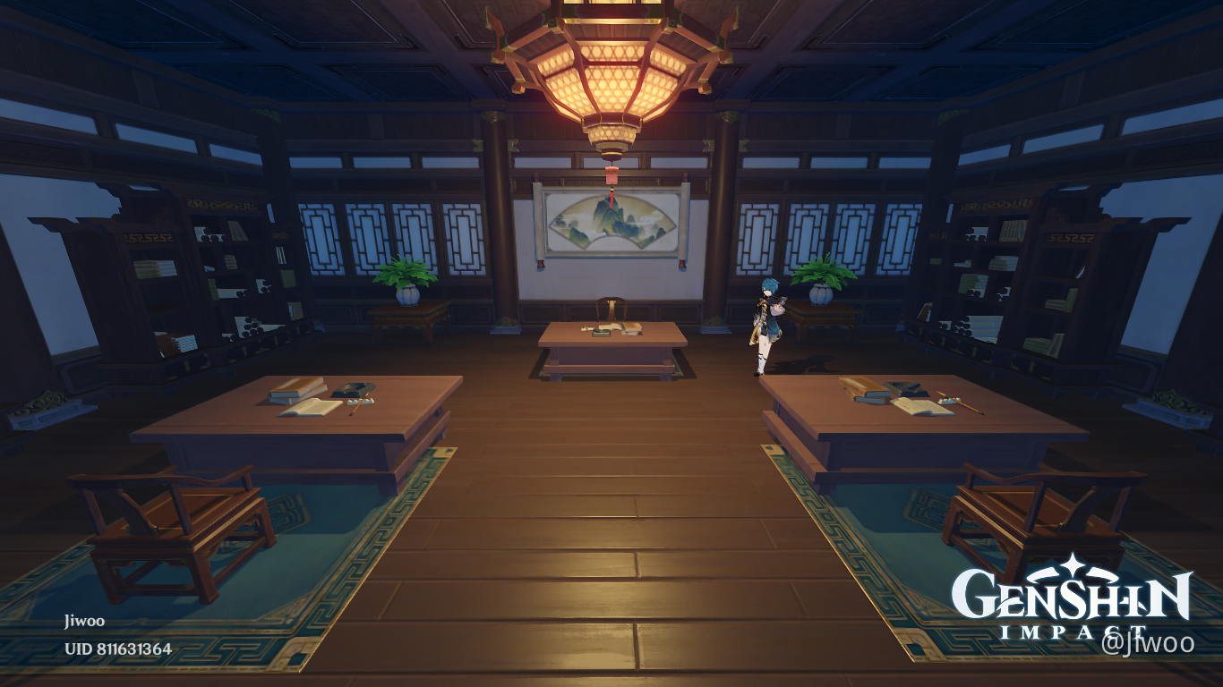 Interior - Liyue Style - Calligraphy Room Genshin Impact | HoYoLAB