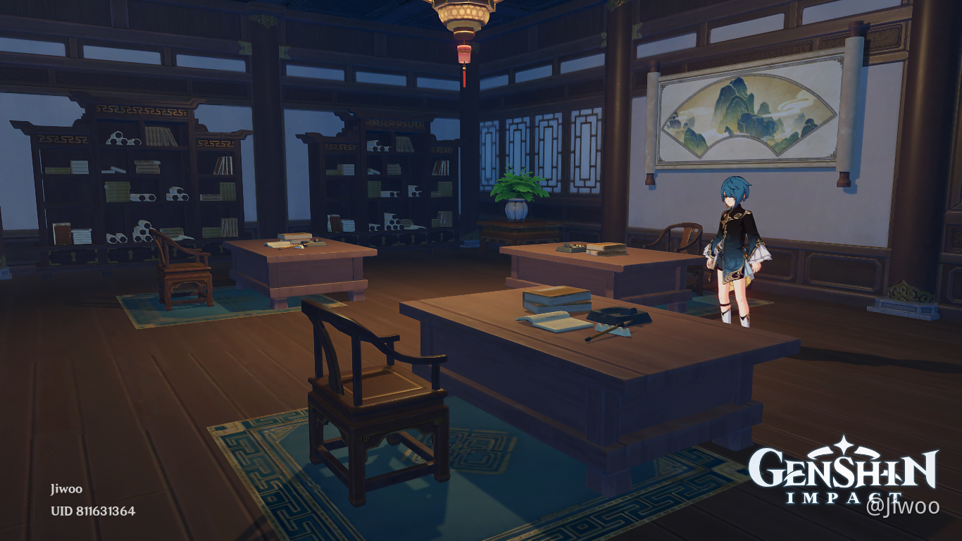 Interior - Liyue Style - Calligraphy Room | Genshin Impact | HoYoLAB