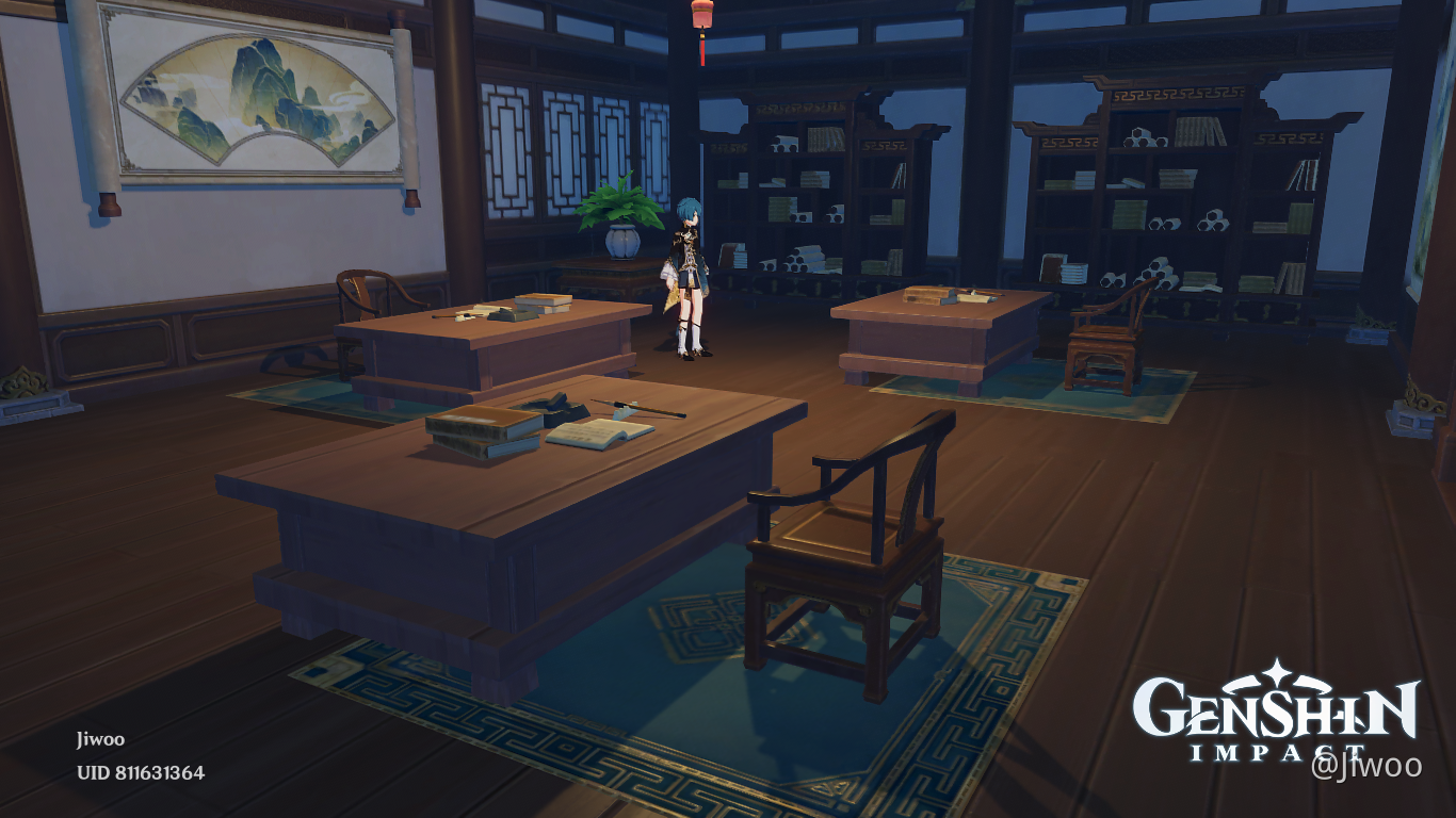 Interior - Liyue Style - Calligraphy Room | Genshin Impact | HoYoLAB