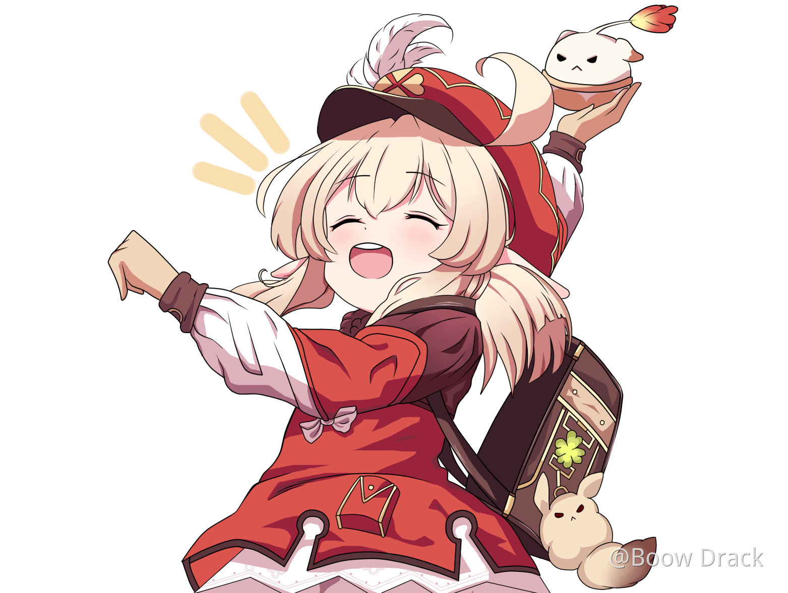 pegatina de klee + "Sin Bombas no hay diversión" Genshin Impact | HoYoLAB