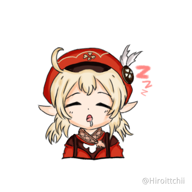 Klee sticker- Klee's sleeping~ Genshin Impact | HoYoLAB
