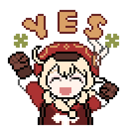 Klee Sticker pixel art Genshin Impact | HoYoLAB