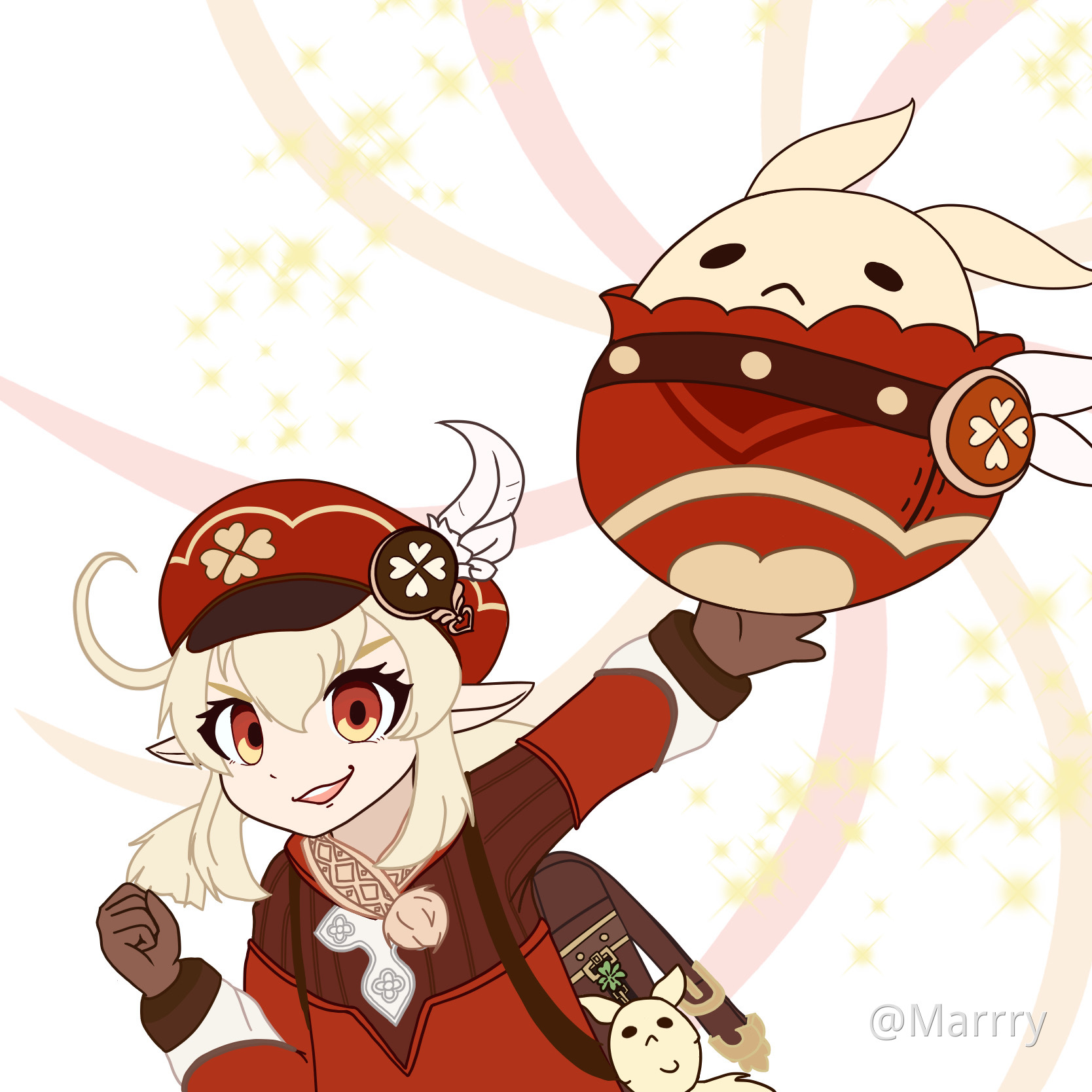 Pegatina de Klee "¡Bomba va!" Genshin Impact | HoYoLAB