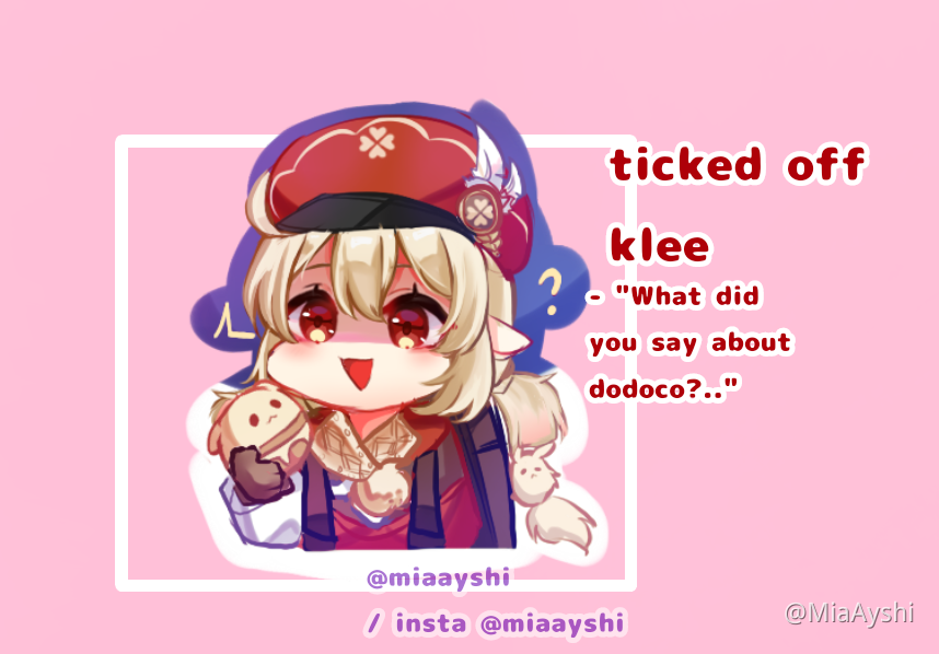 Klee sticker pt 1 Genshin Impact | HoYoLAB