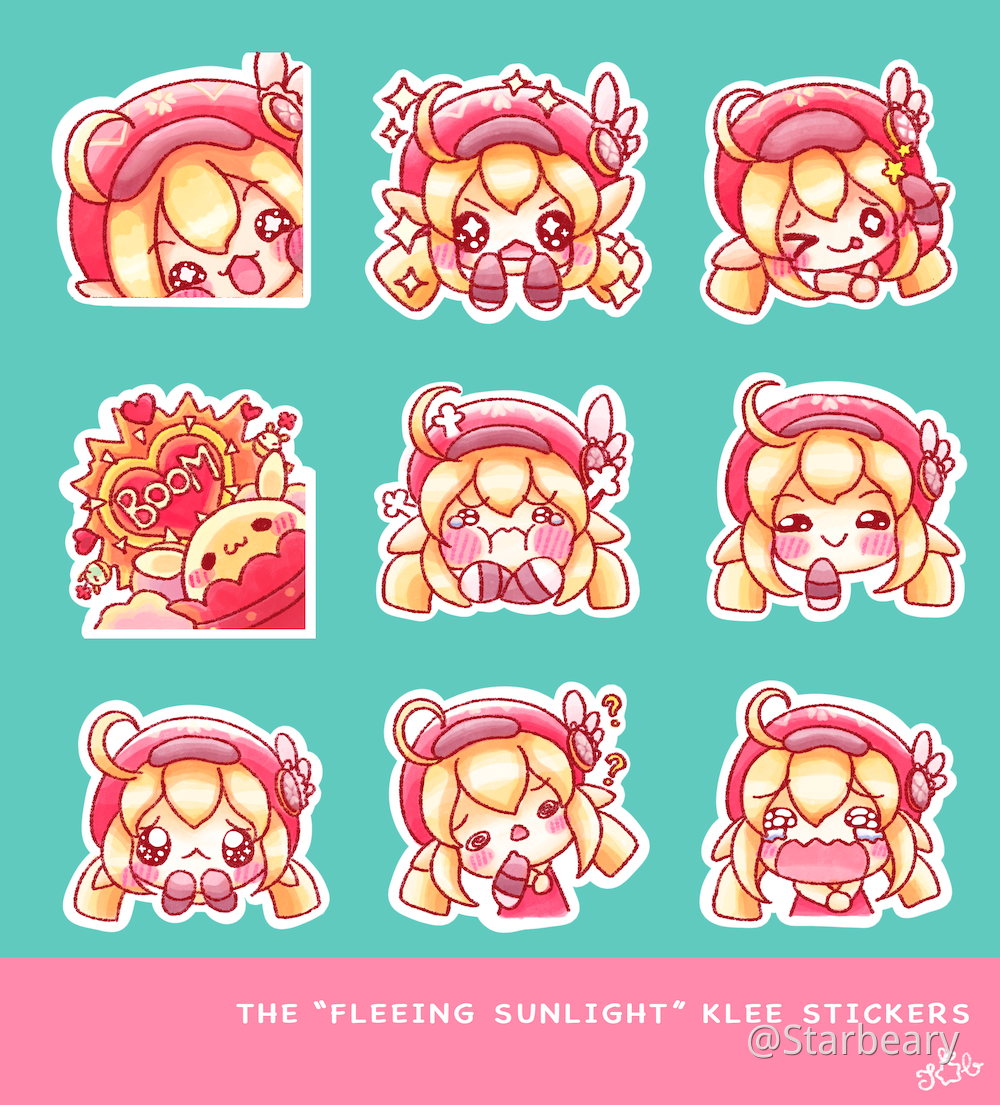 Klee Sticker - My contest submission! Genshin Impact | HoYoLAB