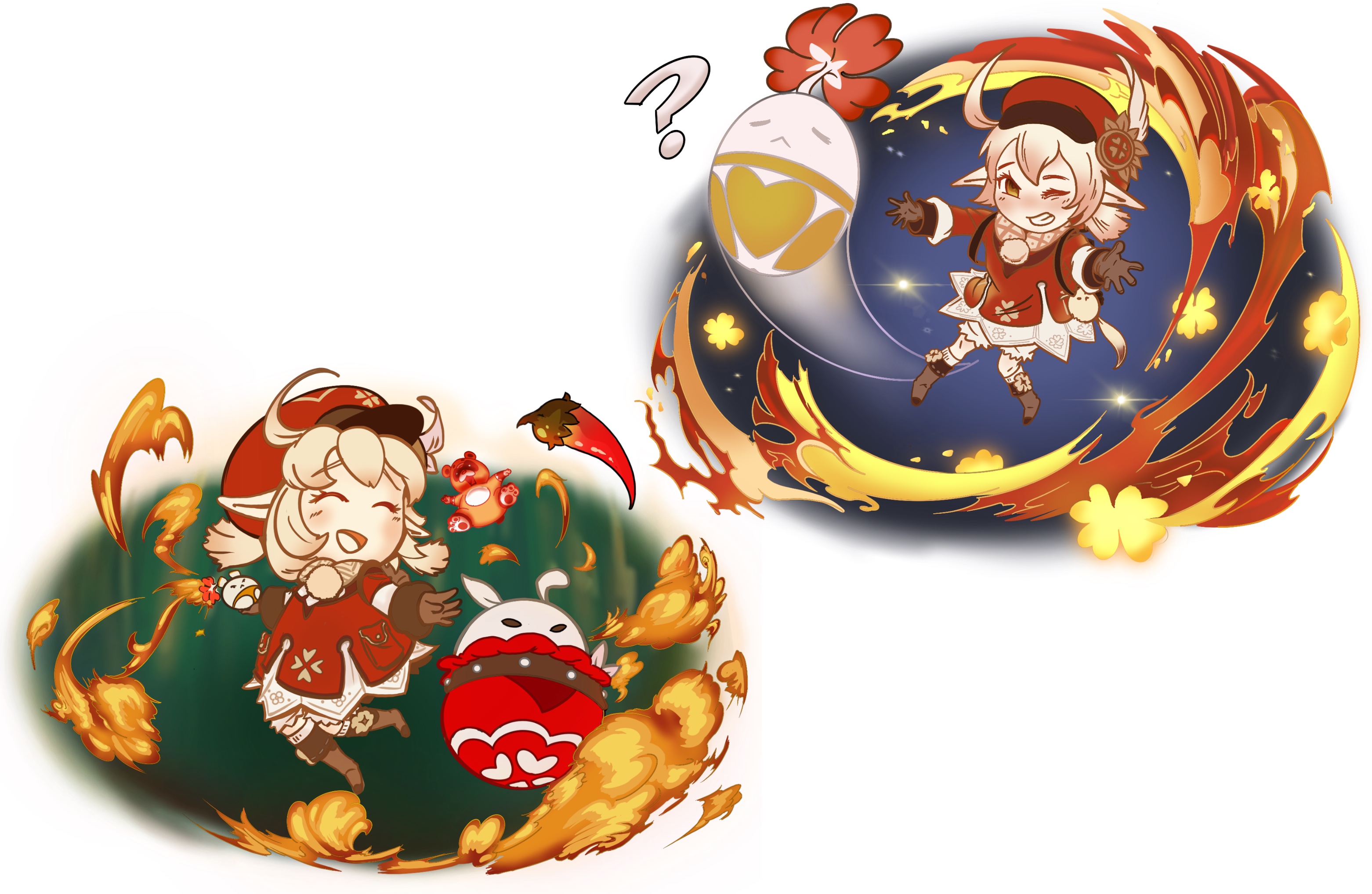 Klee Sticker: Klee-Tao and Xiang-Klee Genshin Impact | HoYoLAB