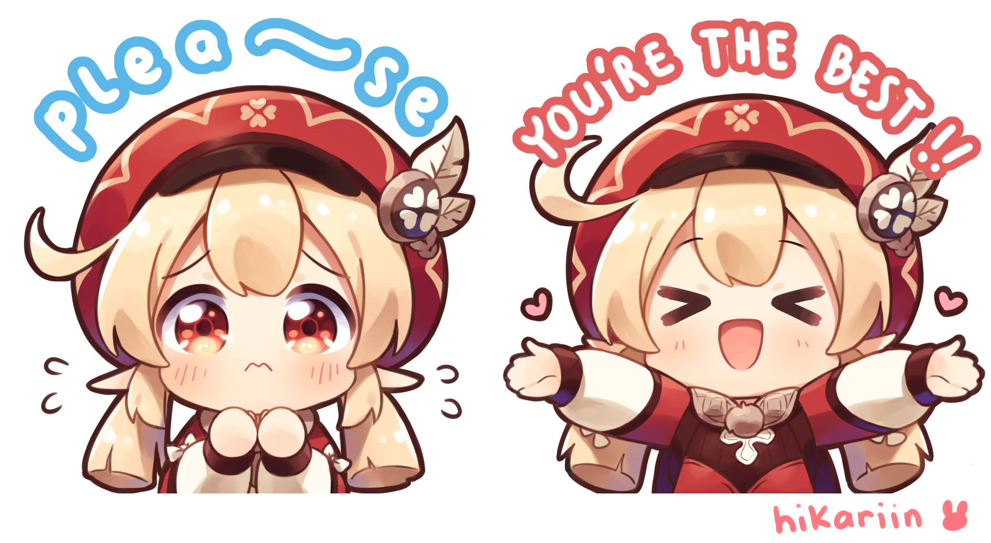 Klee Stickers! Genshin Impact | HoYoLAB