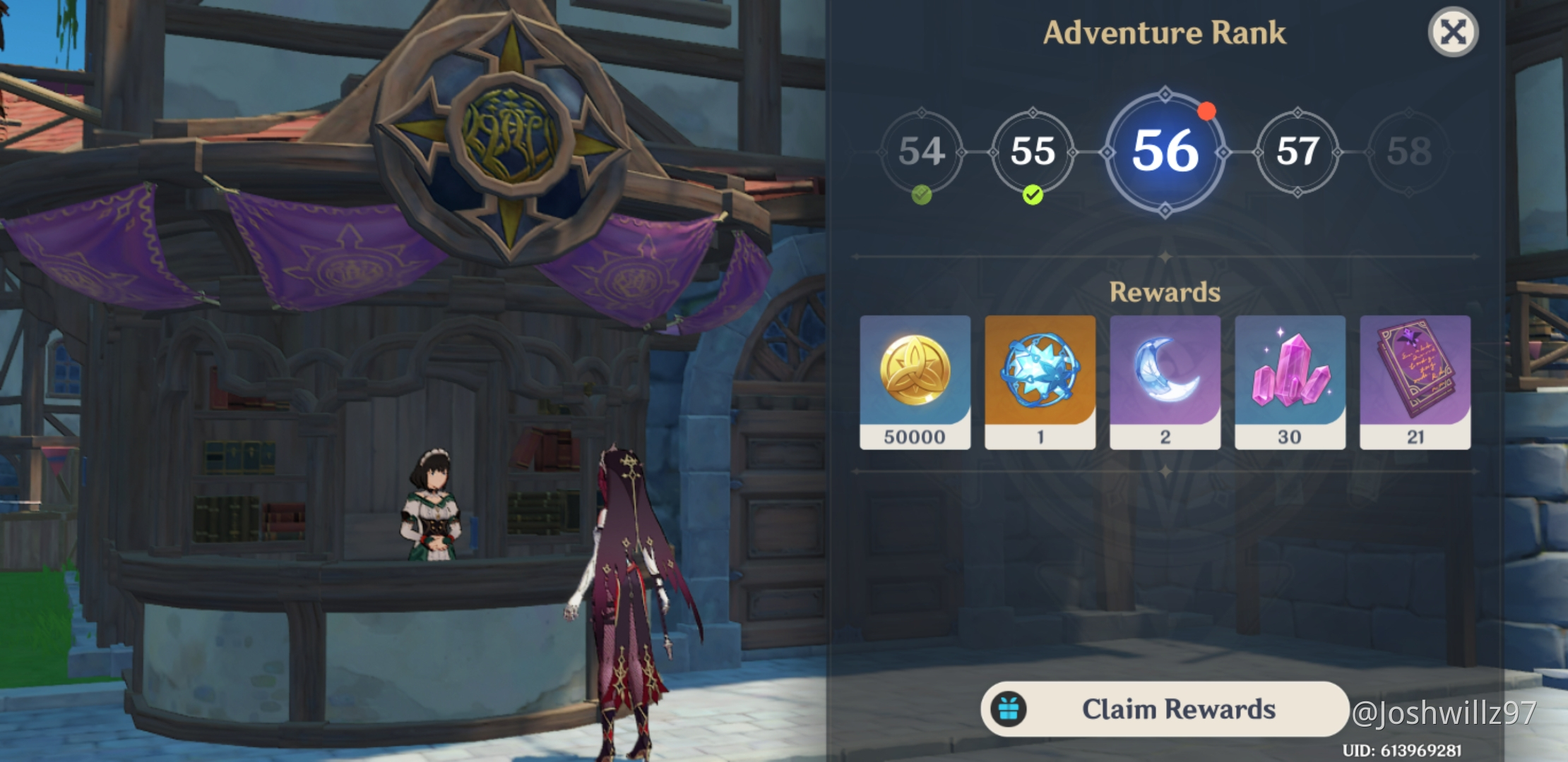 FINALLY. Adventure Rank 56. Genshin Impact | HoYoLAB