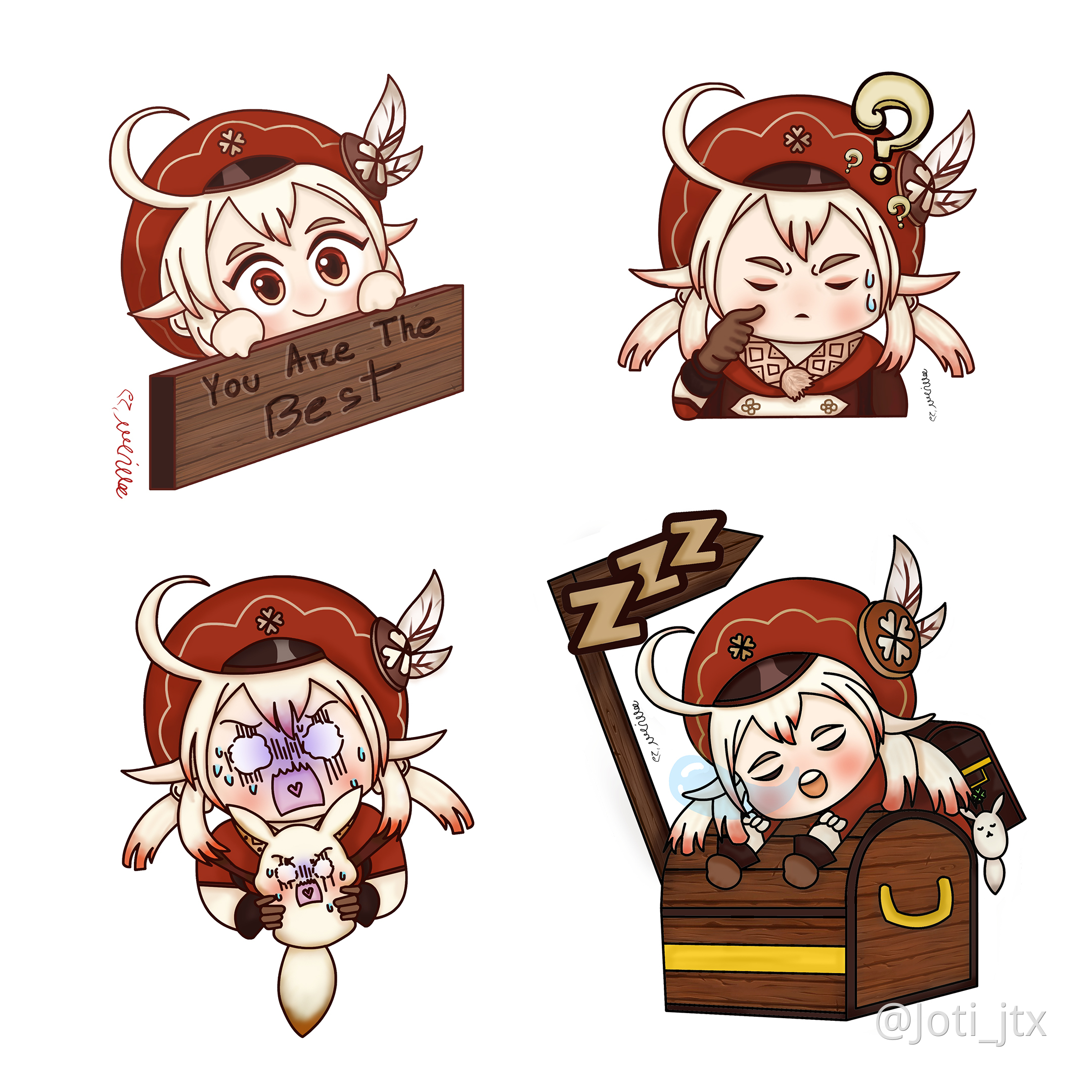 Klee stickers Genshin Impact | HoYoLAB