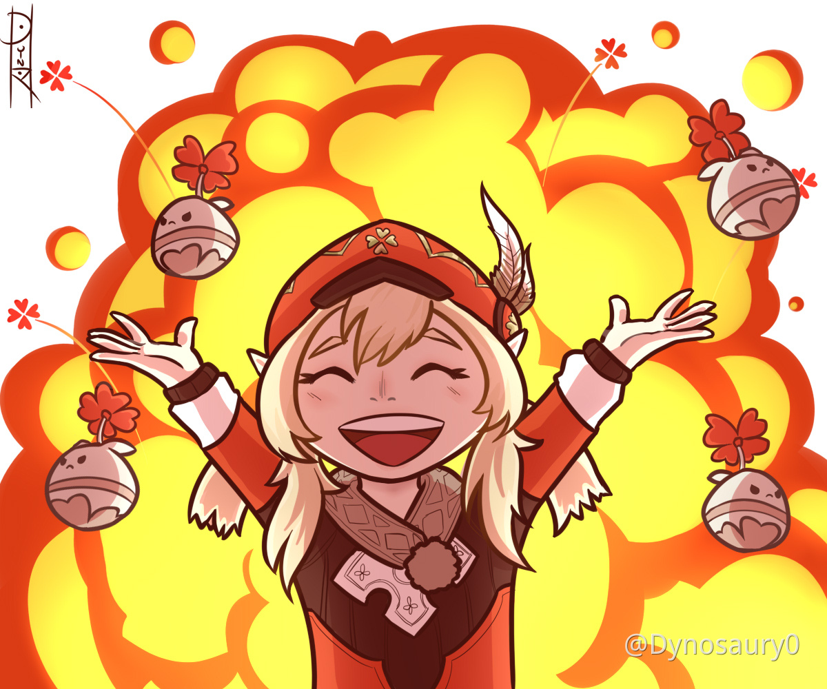 pegatina de Klee "KLEE EXPLOOOOOSION" Genshin Impact | HoYoLAB