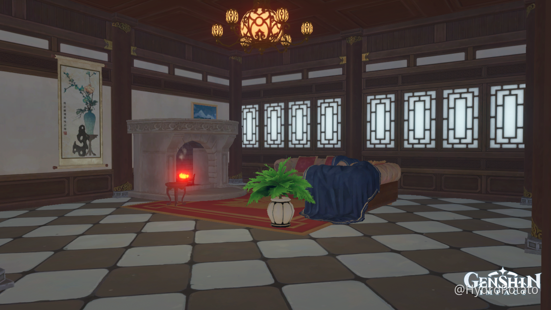 Appreciation of Serenitea Submission: Floating abode- mondstadt house ...