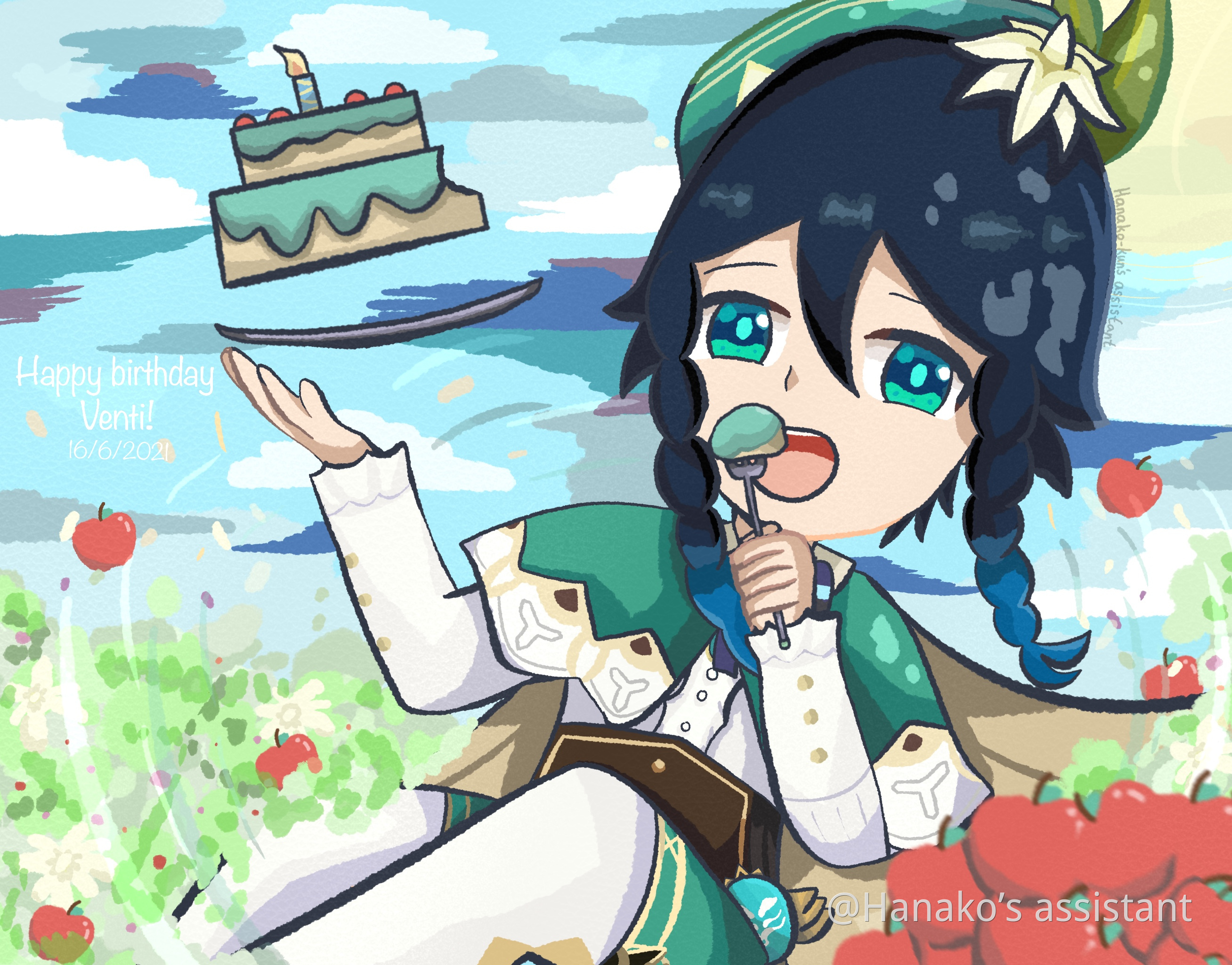 Happy birthday Venti!!! 🍃🍎 Genshin Impact | HoYoLAB