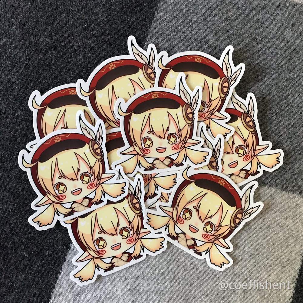I turned my Klee sticker contest entry into an actual sticker! Genshin ...