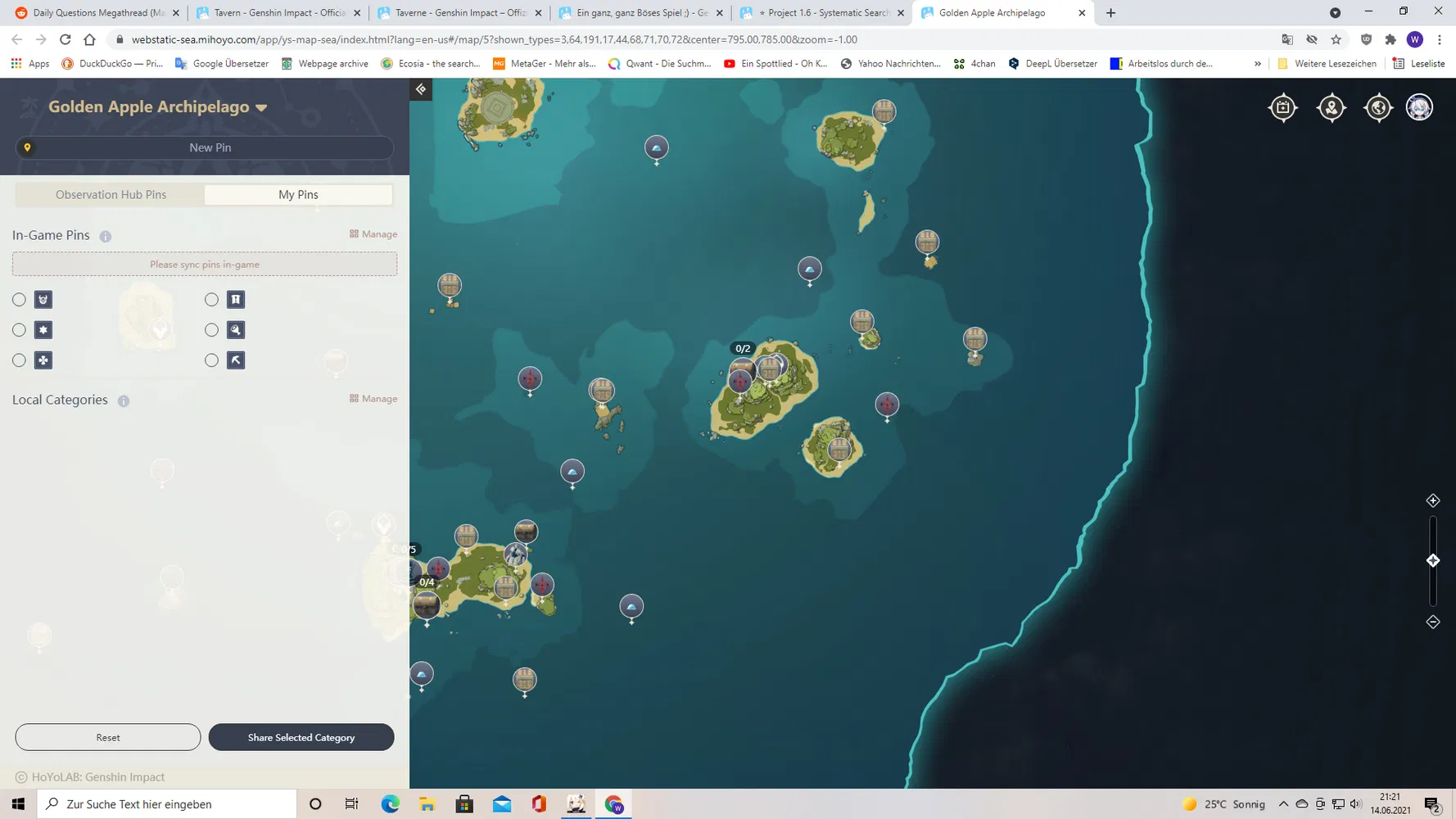 Ingame Sync der Genshin Karte. Genshin Impact | HoYoLAB