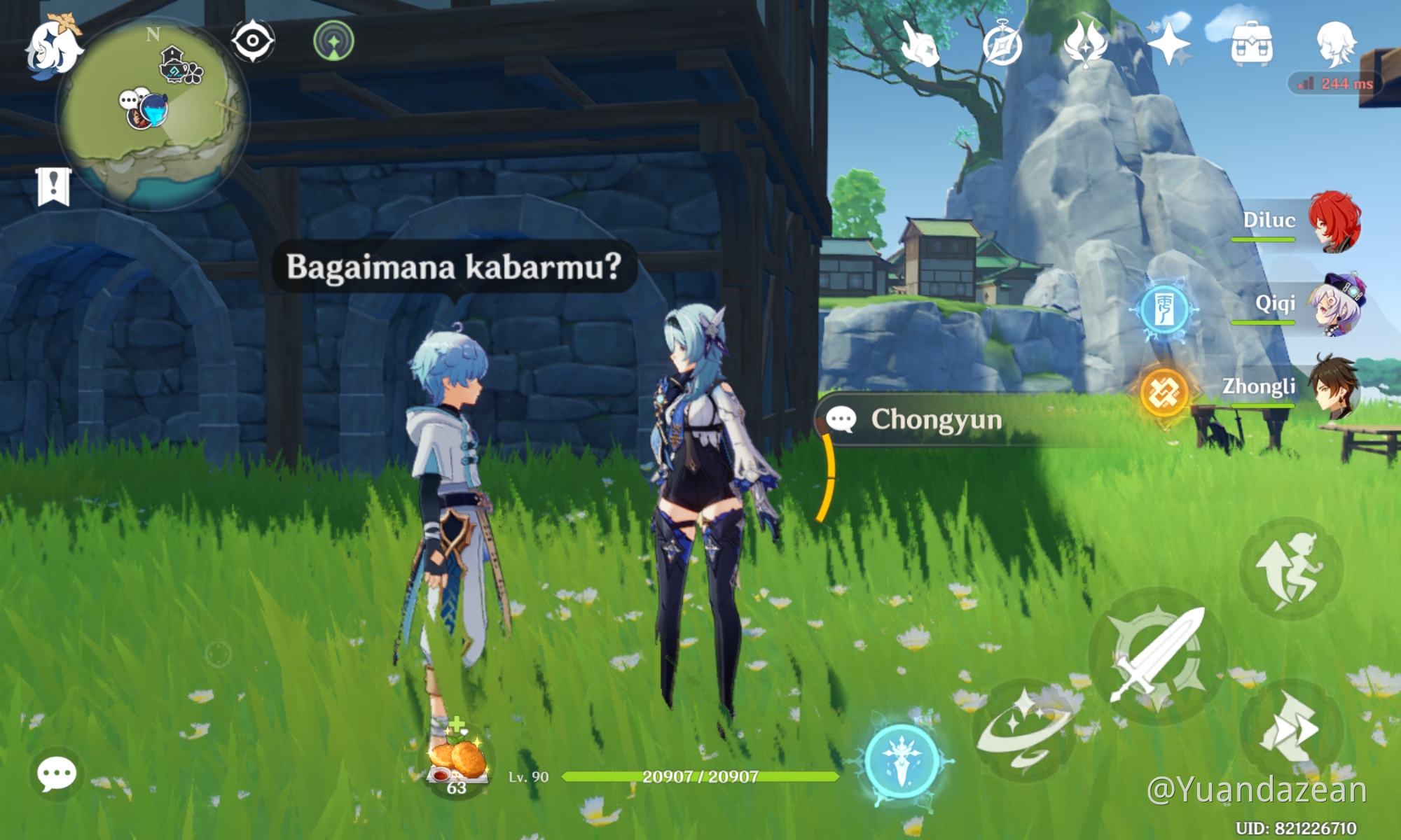 Reuni cryo claymore Genshin Impact | HoYoLAB