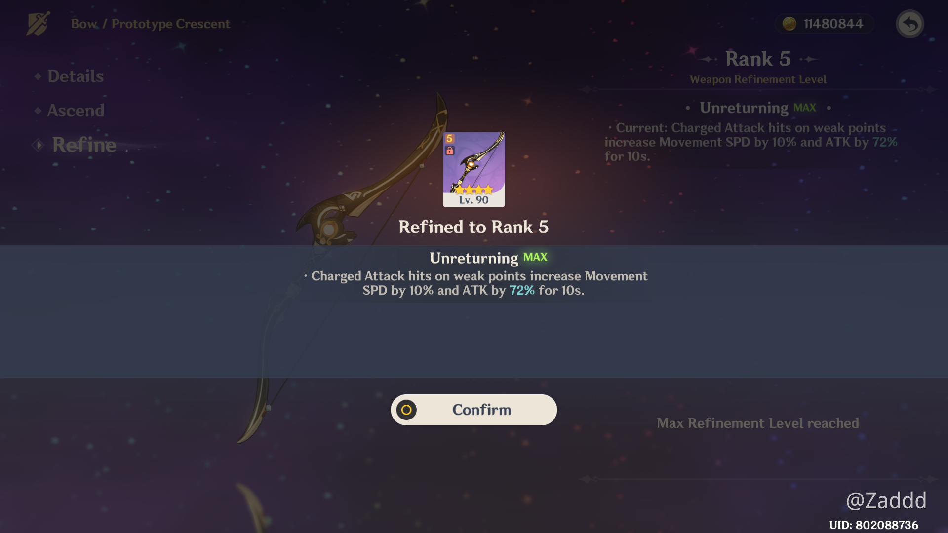 Yehey R5 Prototype Crescent! Genshin Impact | HoYoLAB