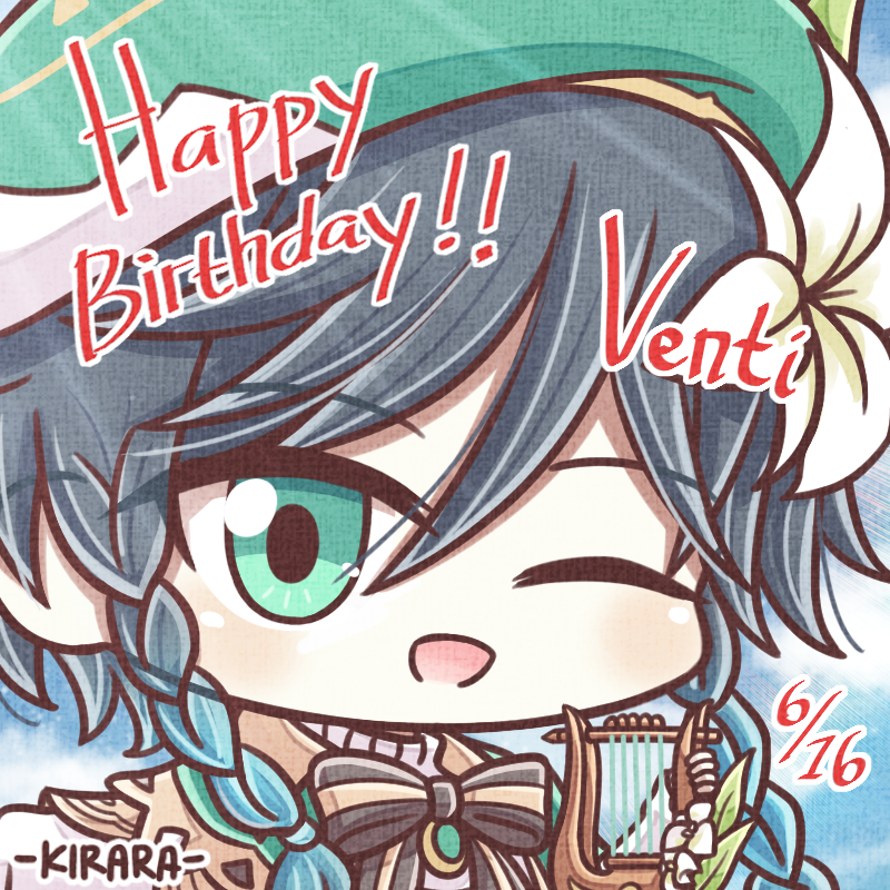 Happy Birthday Venti!! Genshin Impact | HoYoLAB