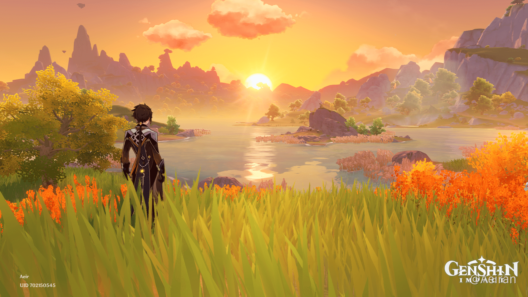 have some Geo Archon with sunsets Genshin Impact | HoYoLAB