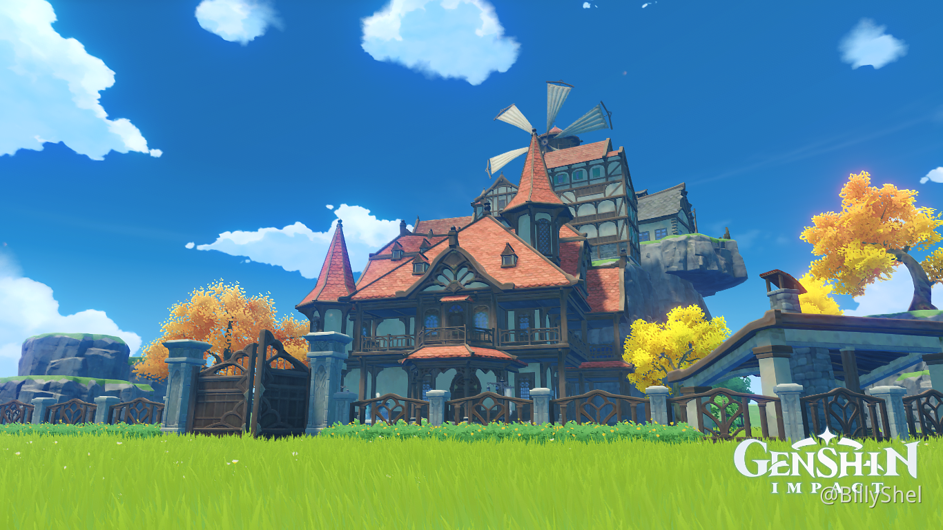 Windmill Castle & The Geo's Courtyard Genshin Impact | HoYoLAB