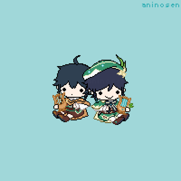 Happy birthday venti pixel art Genshin Impact | HoYoLAB