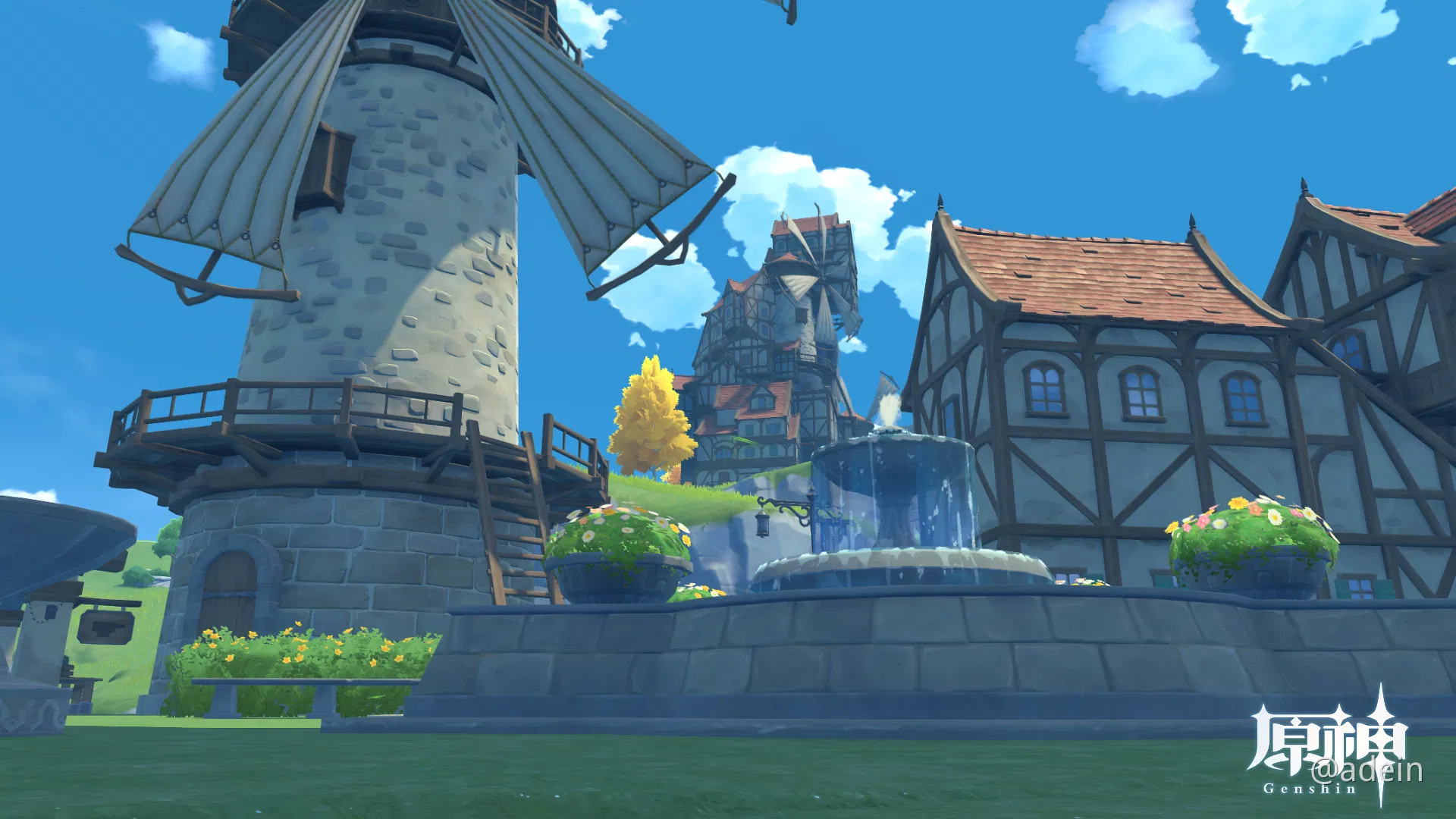 Look up at the tower Genshin Impact | HoYoLAB