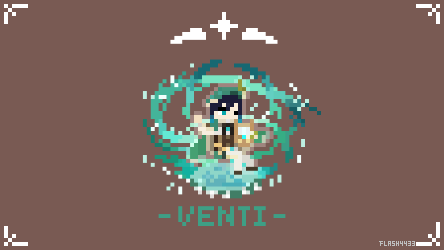 Pixel Venti playing a melody! Genshin Impact | HoYoLAB